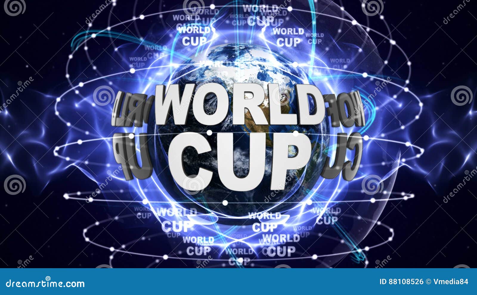 WORLD CUP Text and Earth, Rendering, Graphics Background Stock ...