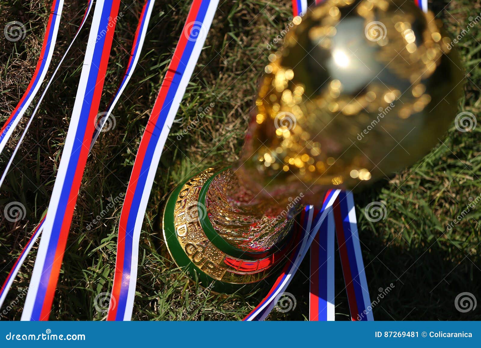 World cup trophy editorial photo. Image of russia, flag - 87269481