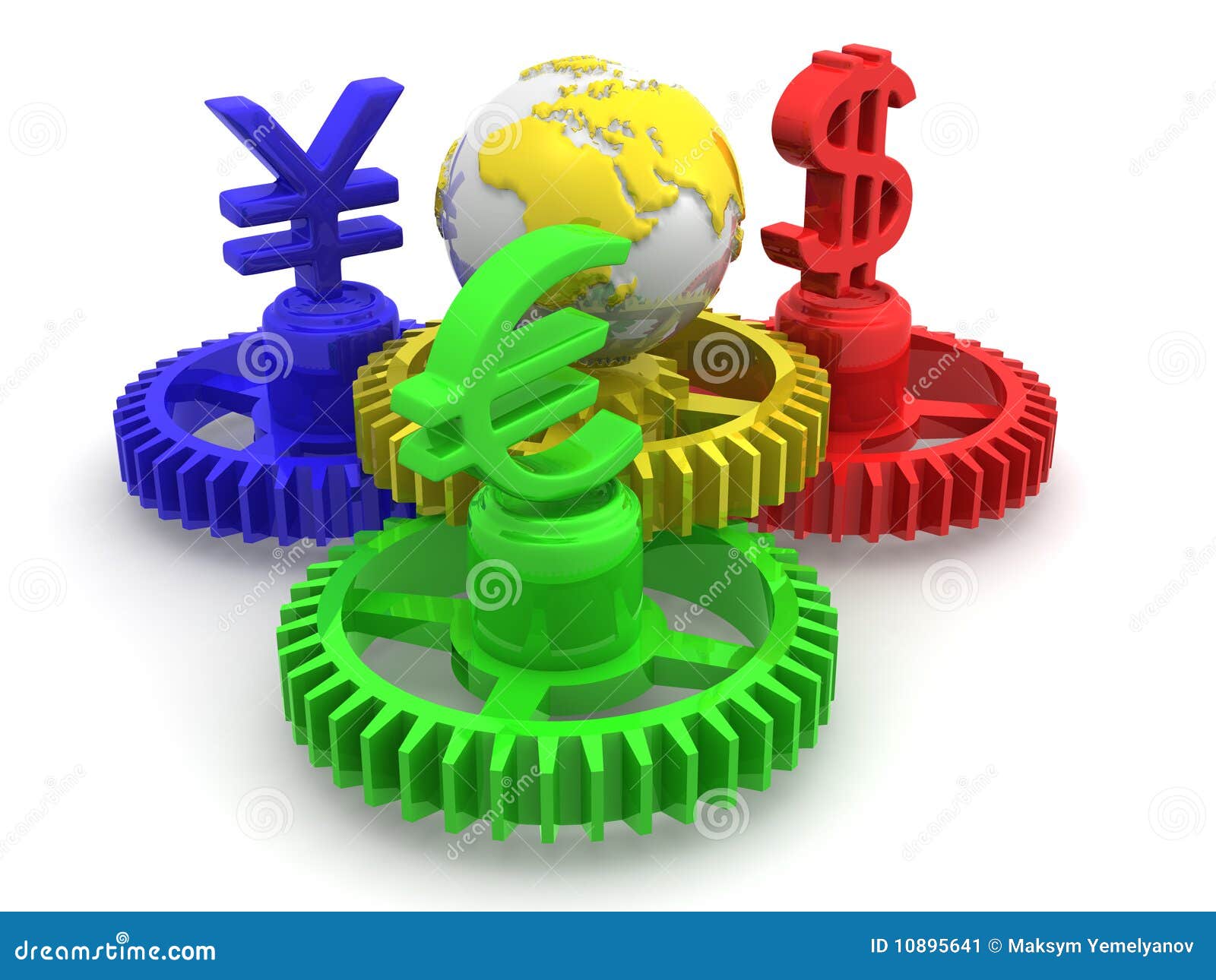 World currency stock illustration. Illustration of earth - 10895641