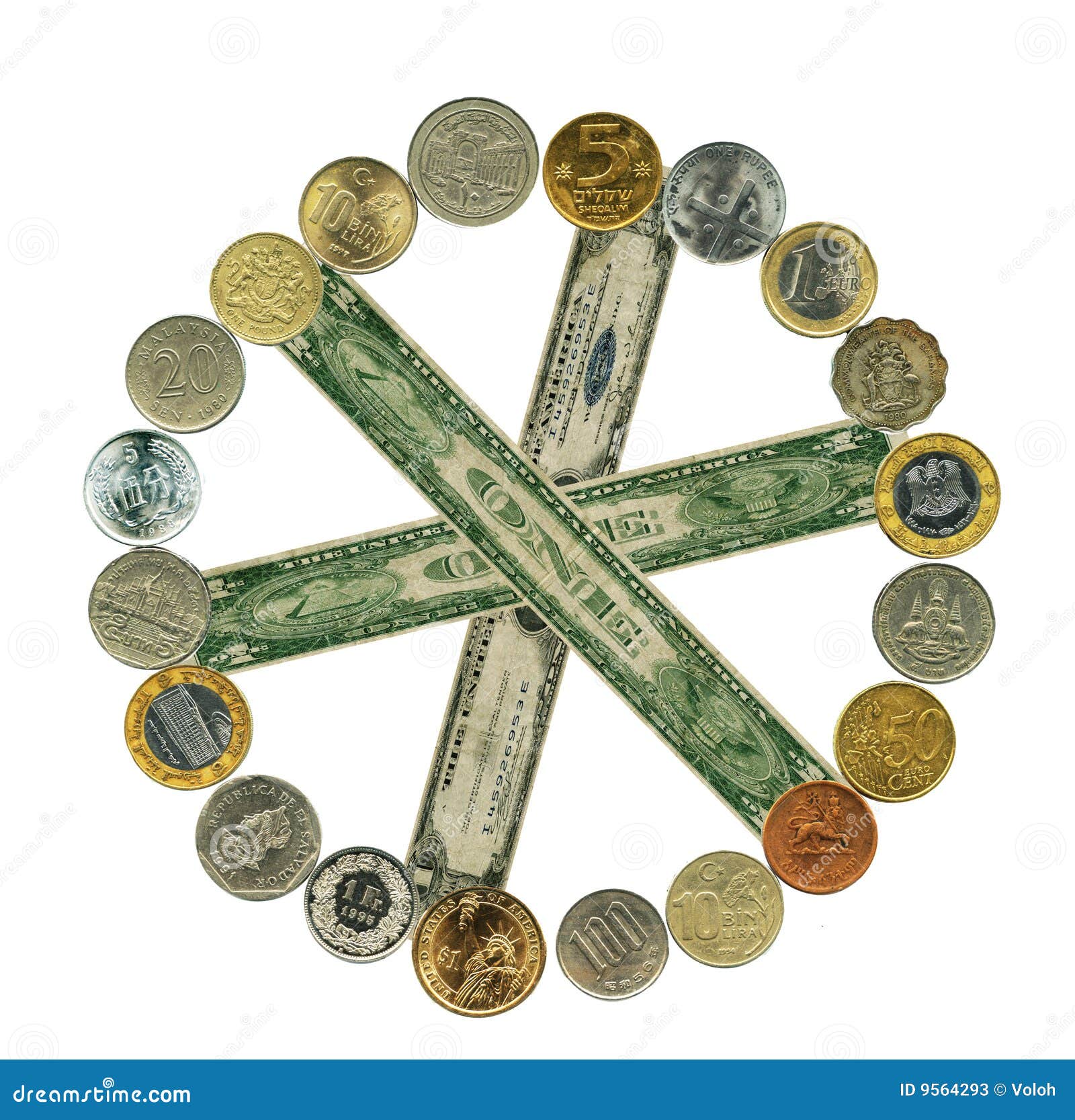 World Currency Movement. Money Wheel. Stock Image - Image of gear, tool ...