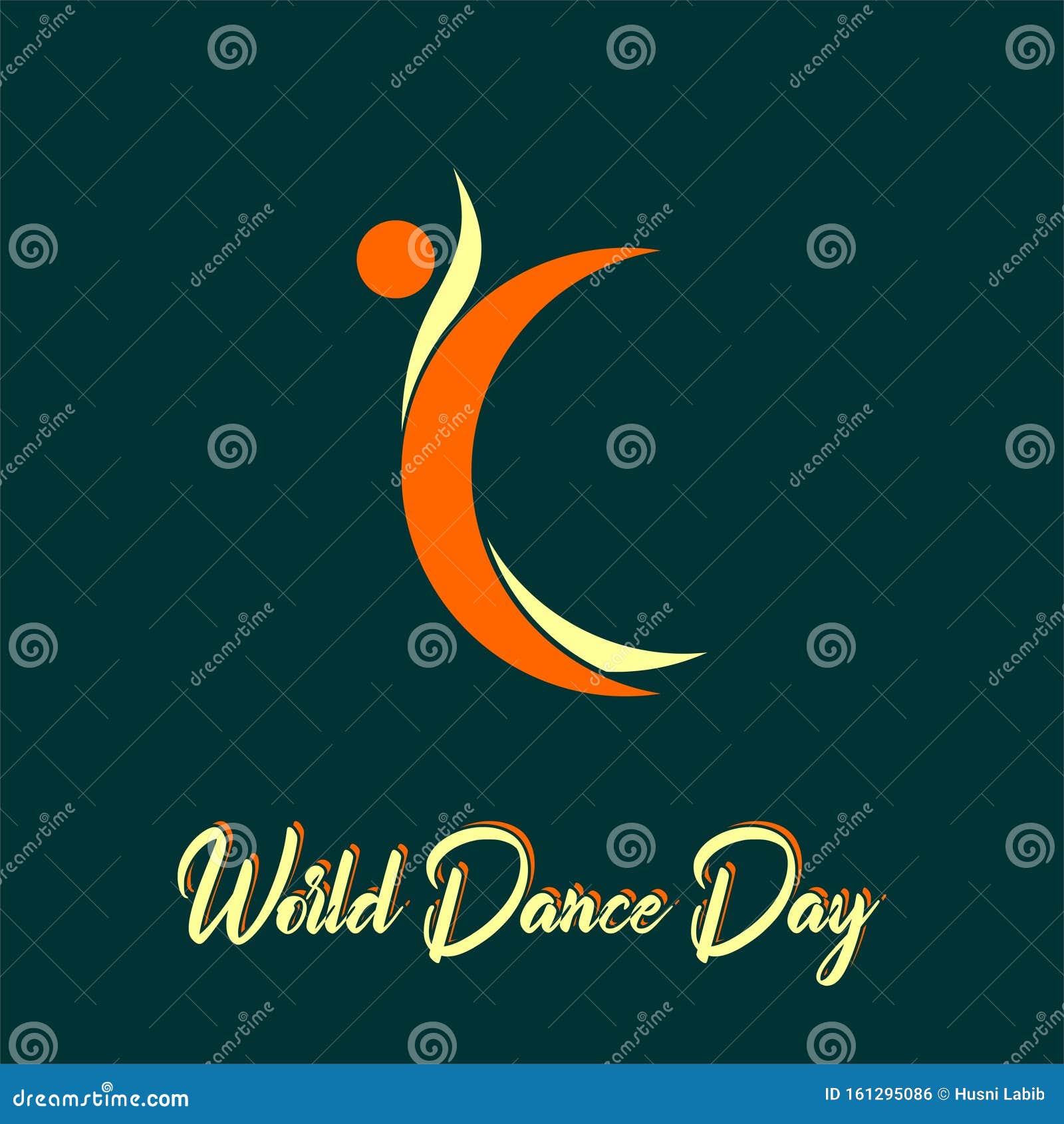 World Dance Day stock vector. Illustration of paint - 161295086