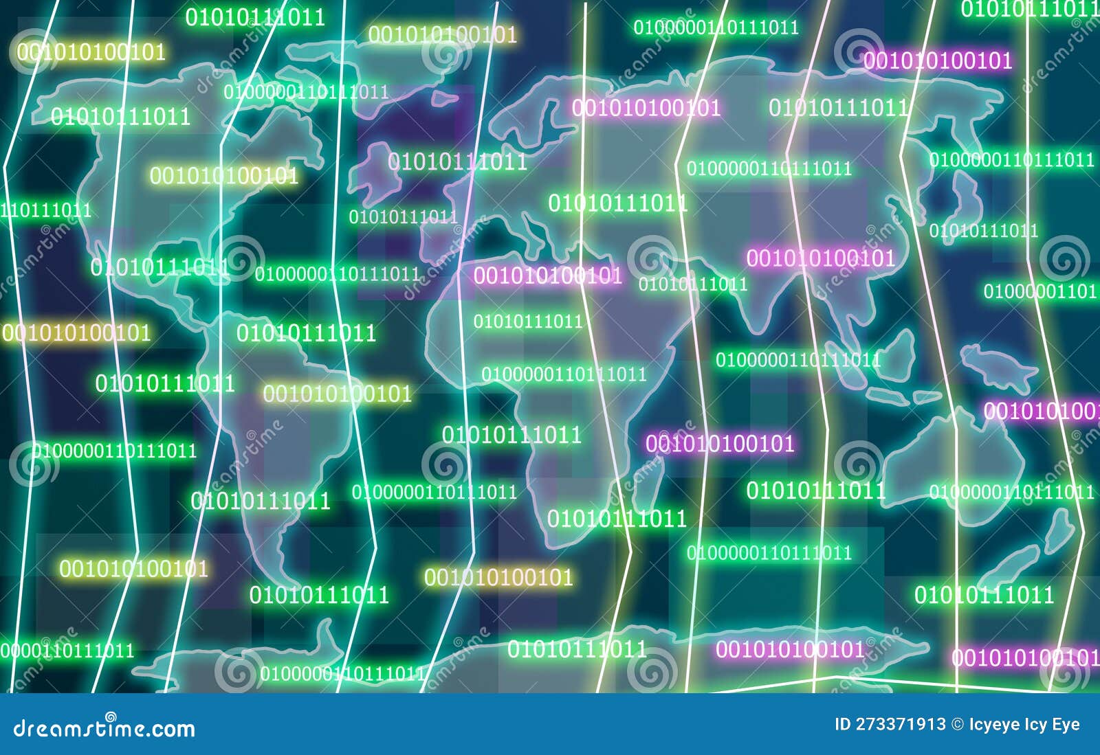 World Data Flow, Global Connection, Technology Design Stock Image ...