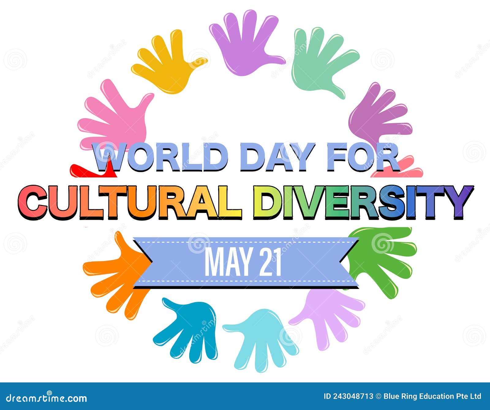 The World Day for Cultural Diversity Banner Design Stock Vector ...