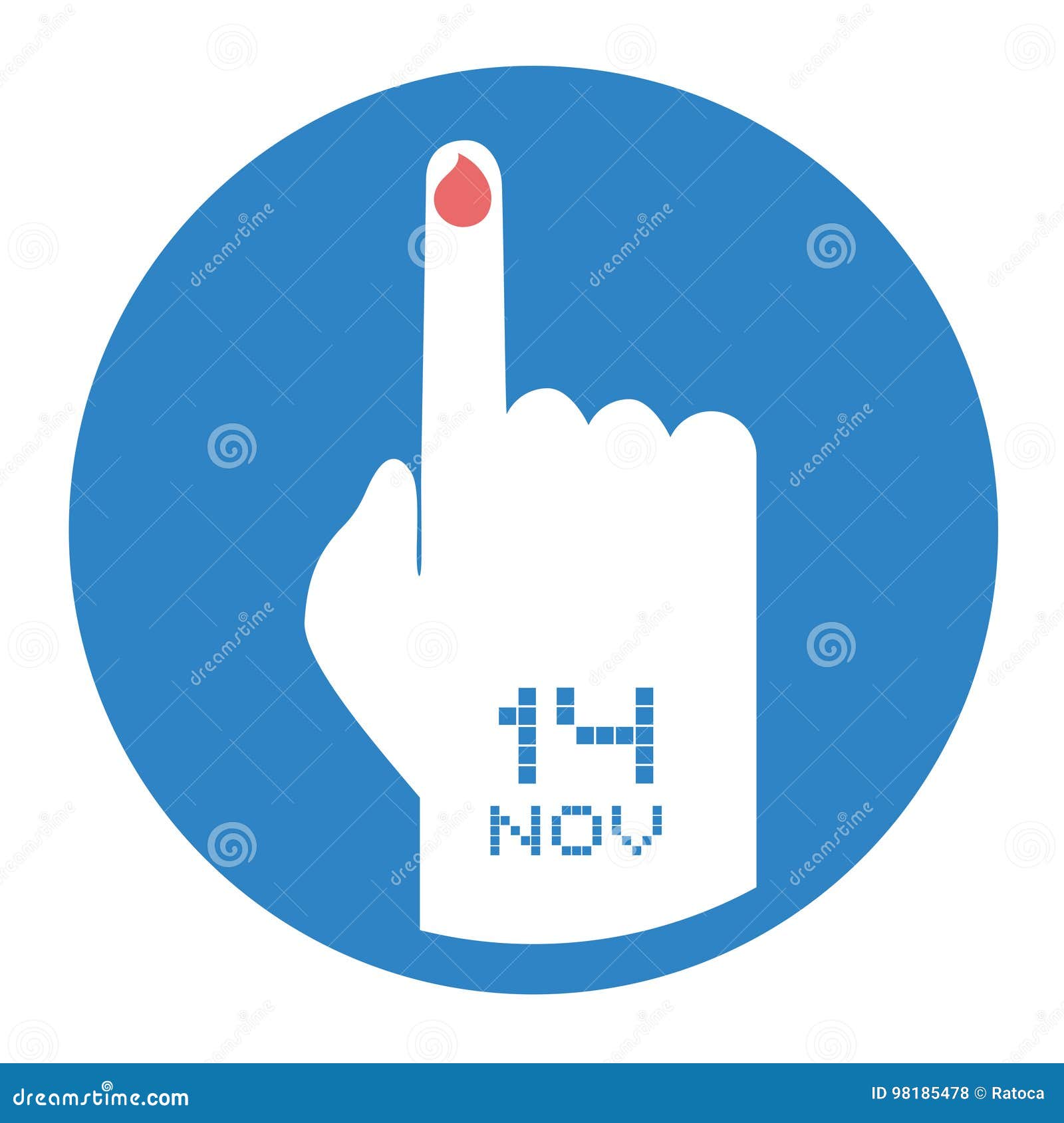 World day of diabetes icon stock vector. Illustration of blue - 98185478