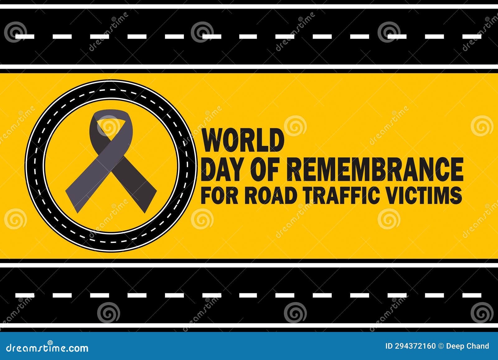 World Day of Remembrance for Road Traffic Victims Vector Illustration ...
