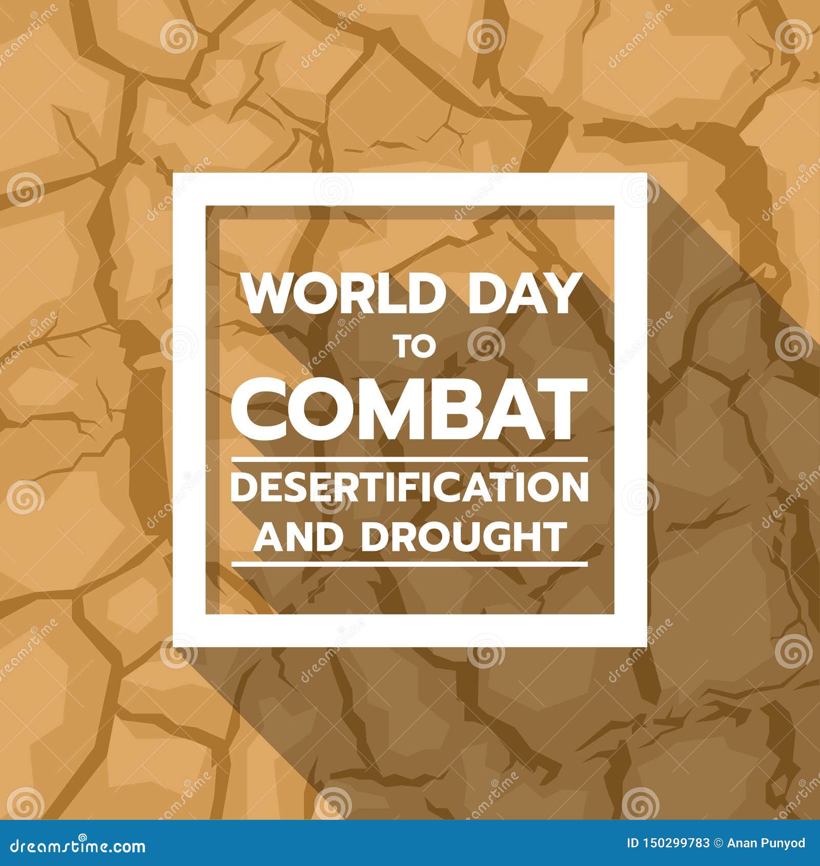 World Day To Combat Desertification And Drought Banner With Text In ...