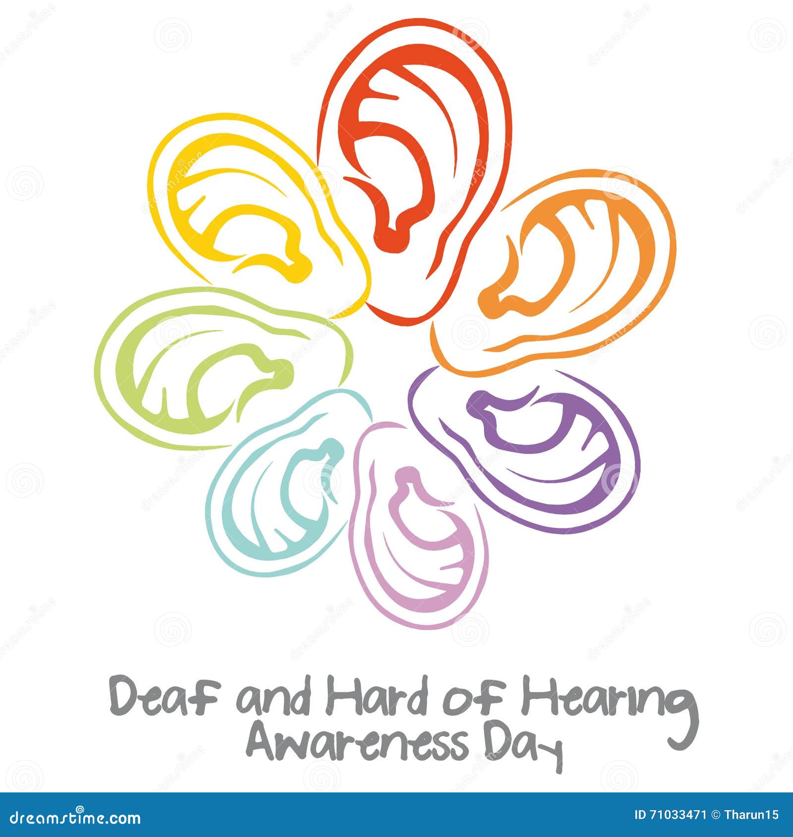 World Deaf Day stock illustration. Illustration of audiology - 71033471