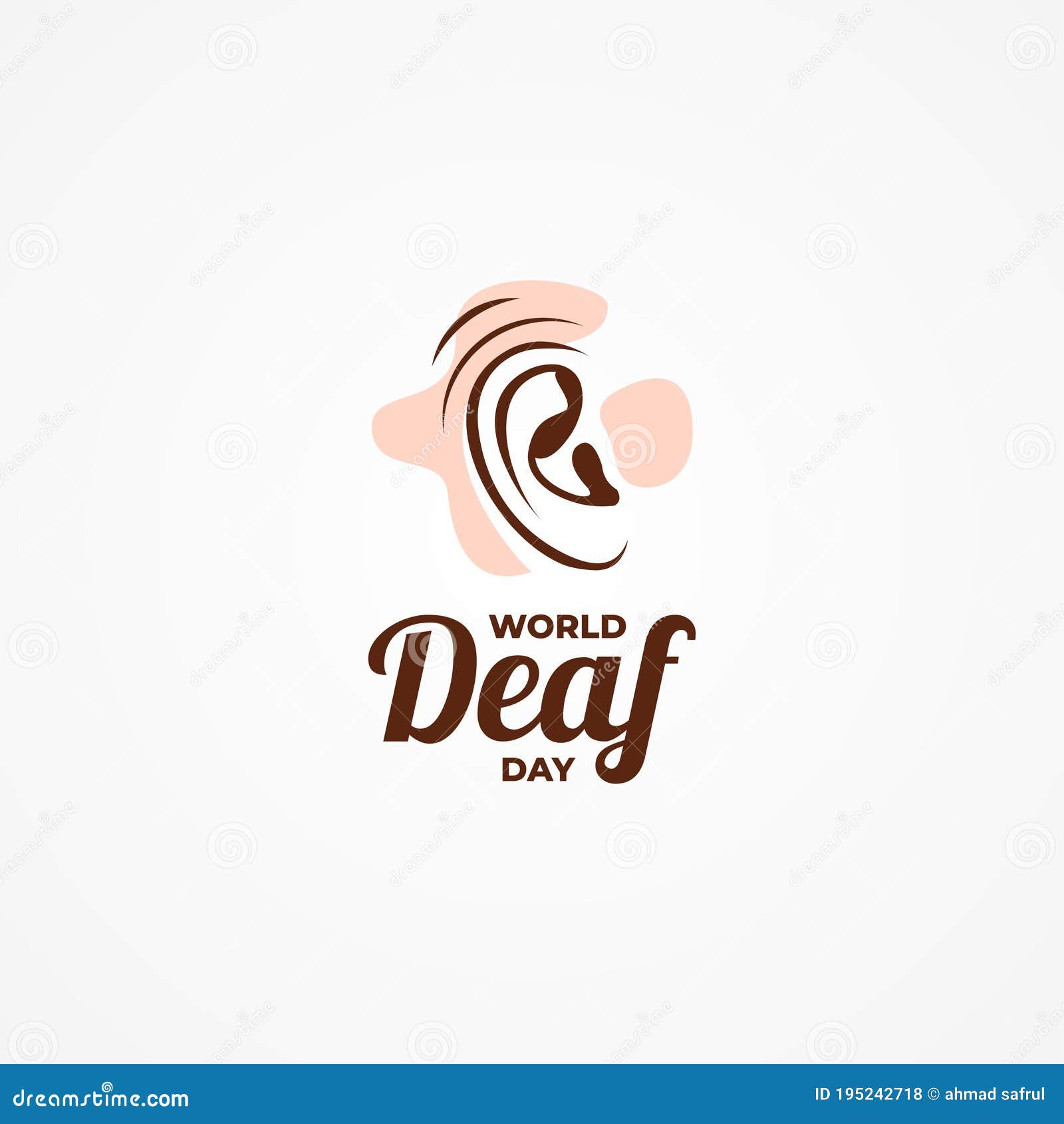 World Deaf Day Vector Design Illustration Stock Vector - Illustration ...