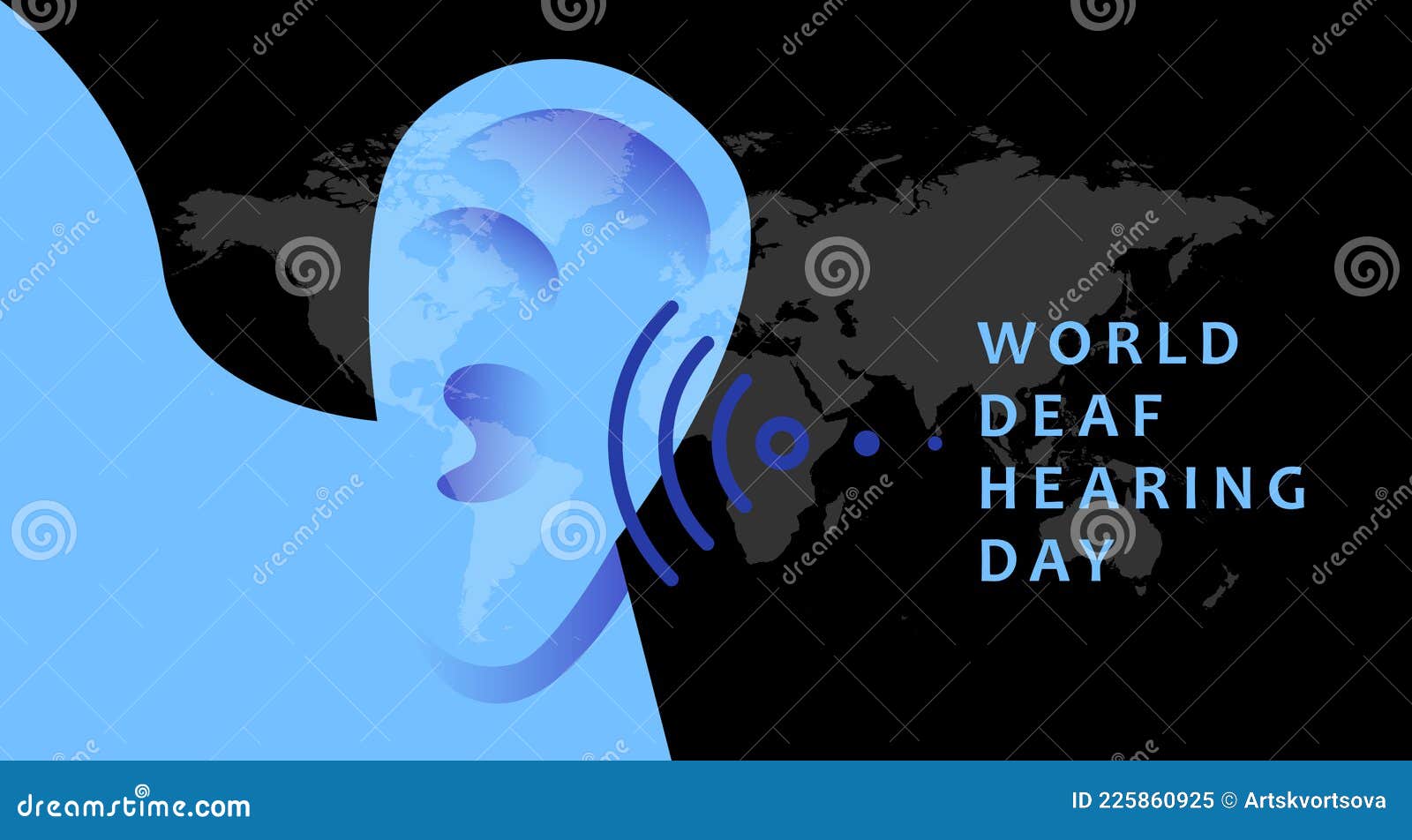 Earing Test Icon On White Background. Sound Wave Going Through Human ...