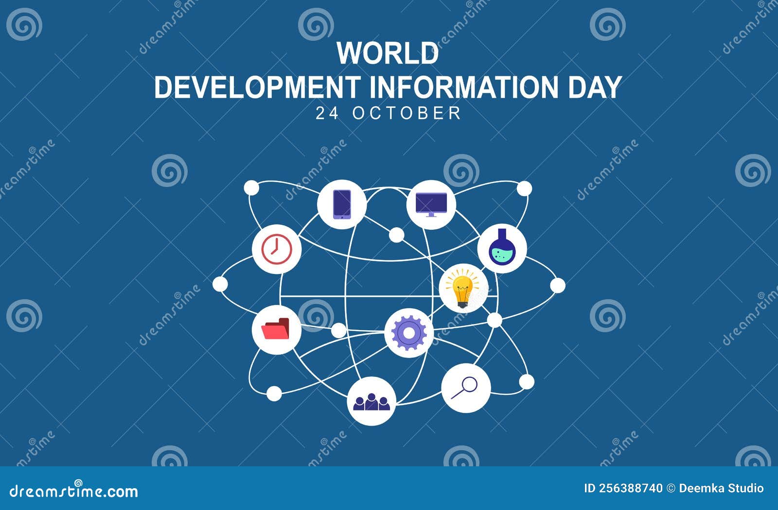 World Development Information Day. Technology Information Icon ...
