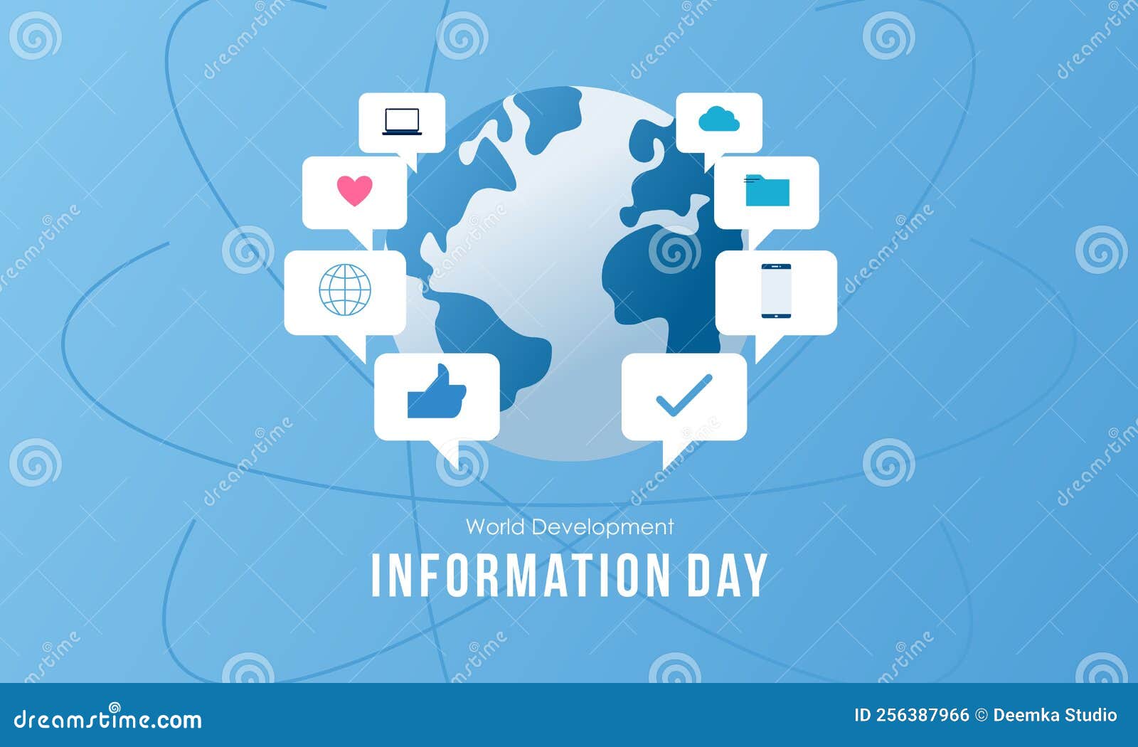 World Development Information Day. Technology Information Icon ...