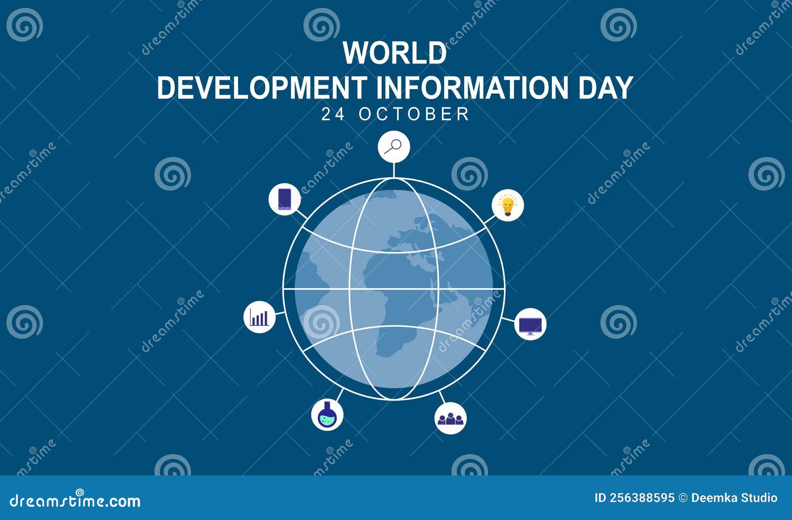 World Development Information Day. Technology Information Icon ...