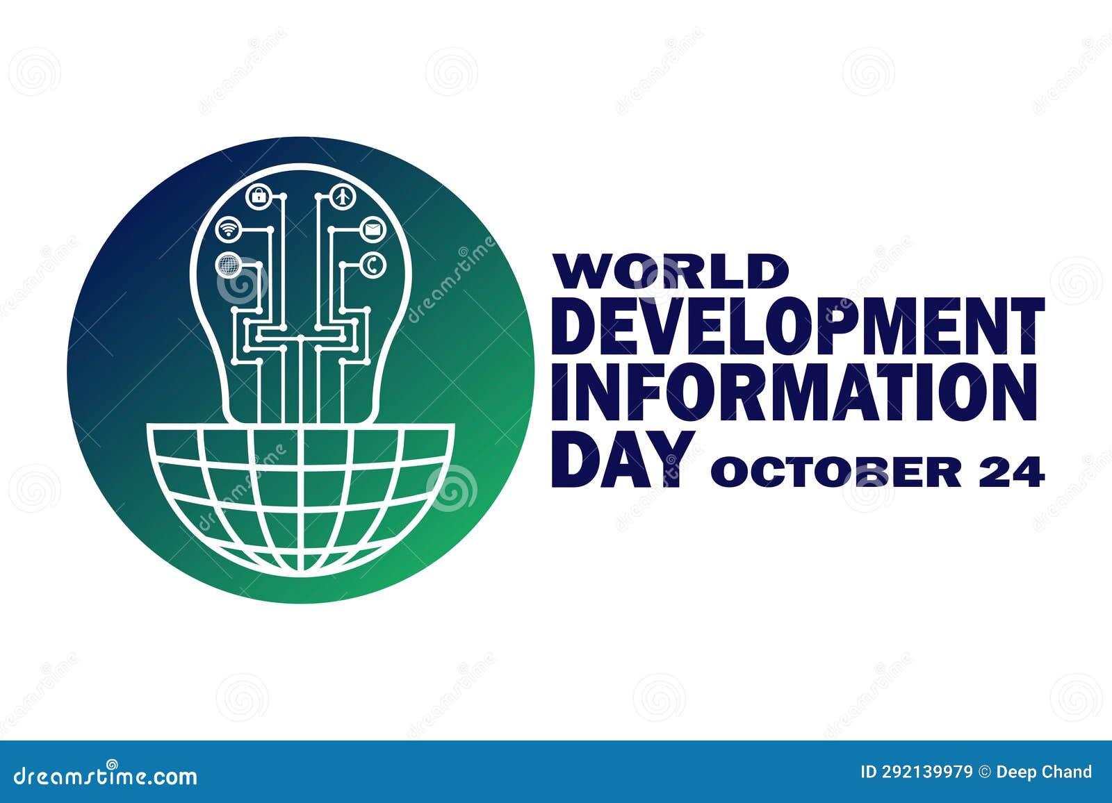 World Development Information Day Stock Illustration - Illustration of ...