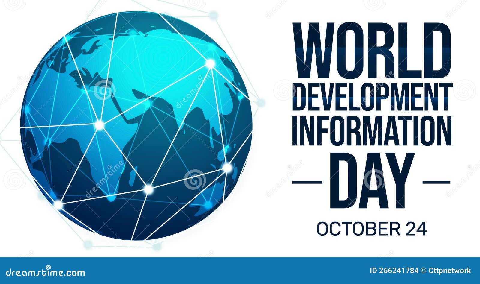 World Development Information Day Wallpaper with Earth Shape Design and ...