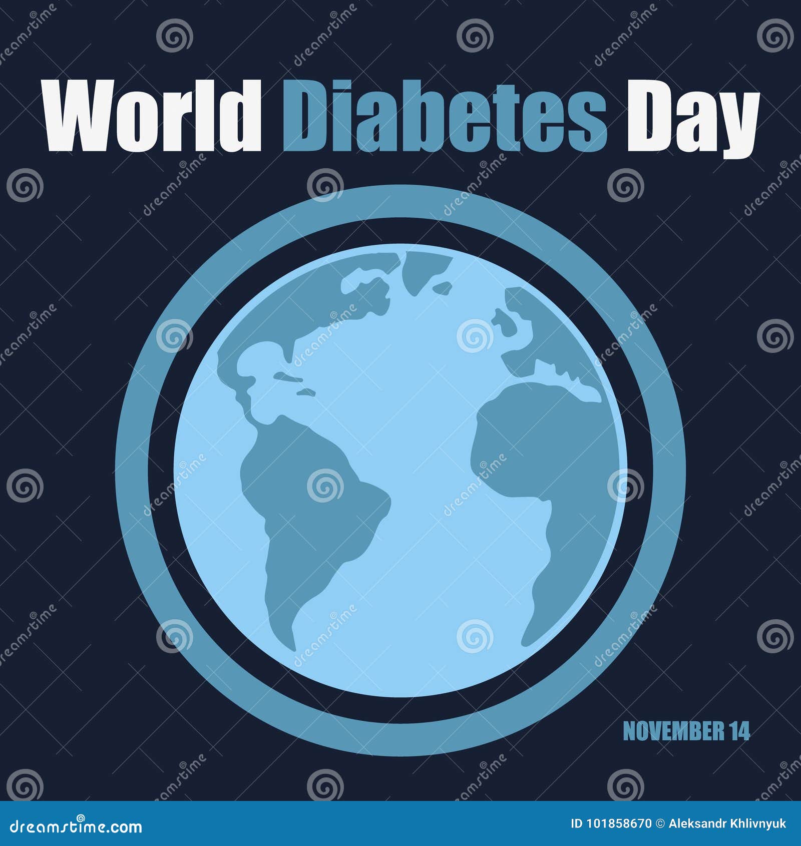 World Diabetes Day Awareness. Stock Illustration - Illustration of ...