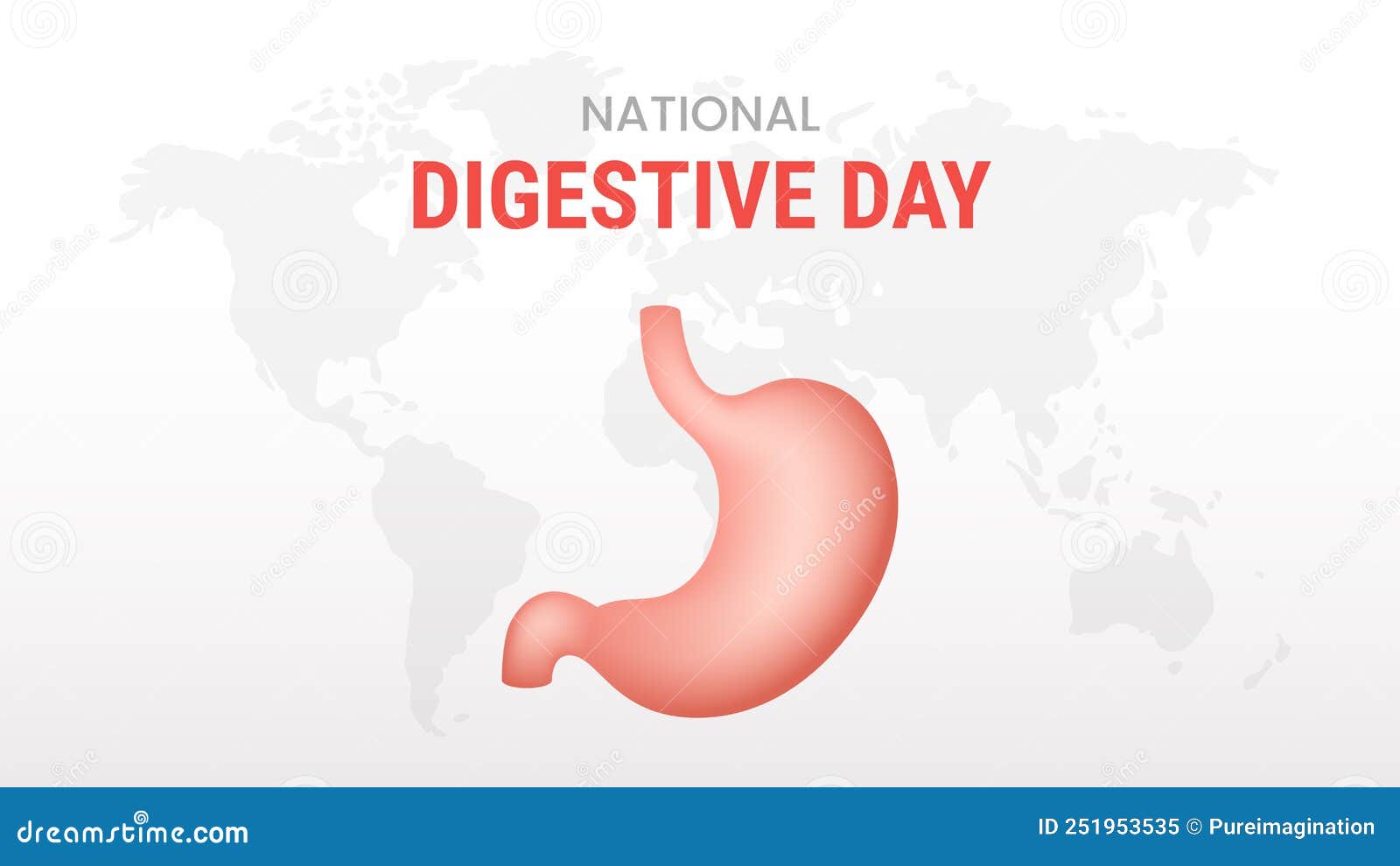 World Digestive Day on White Background Stock Vector - Illustration of ...