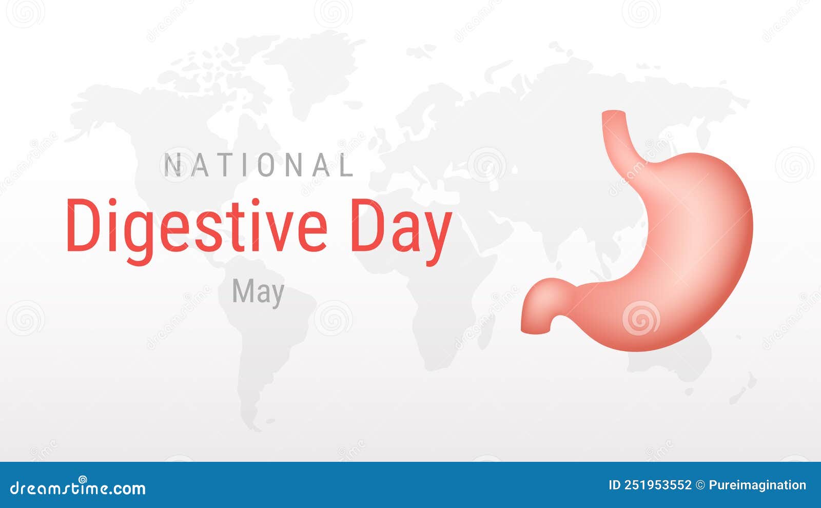 World Digestive Day on White Background Stock Vector - Illustration of ...