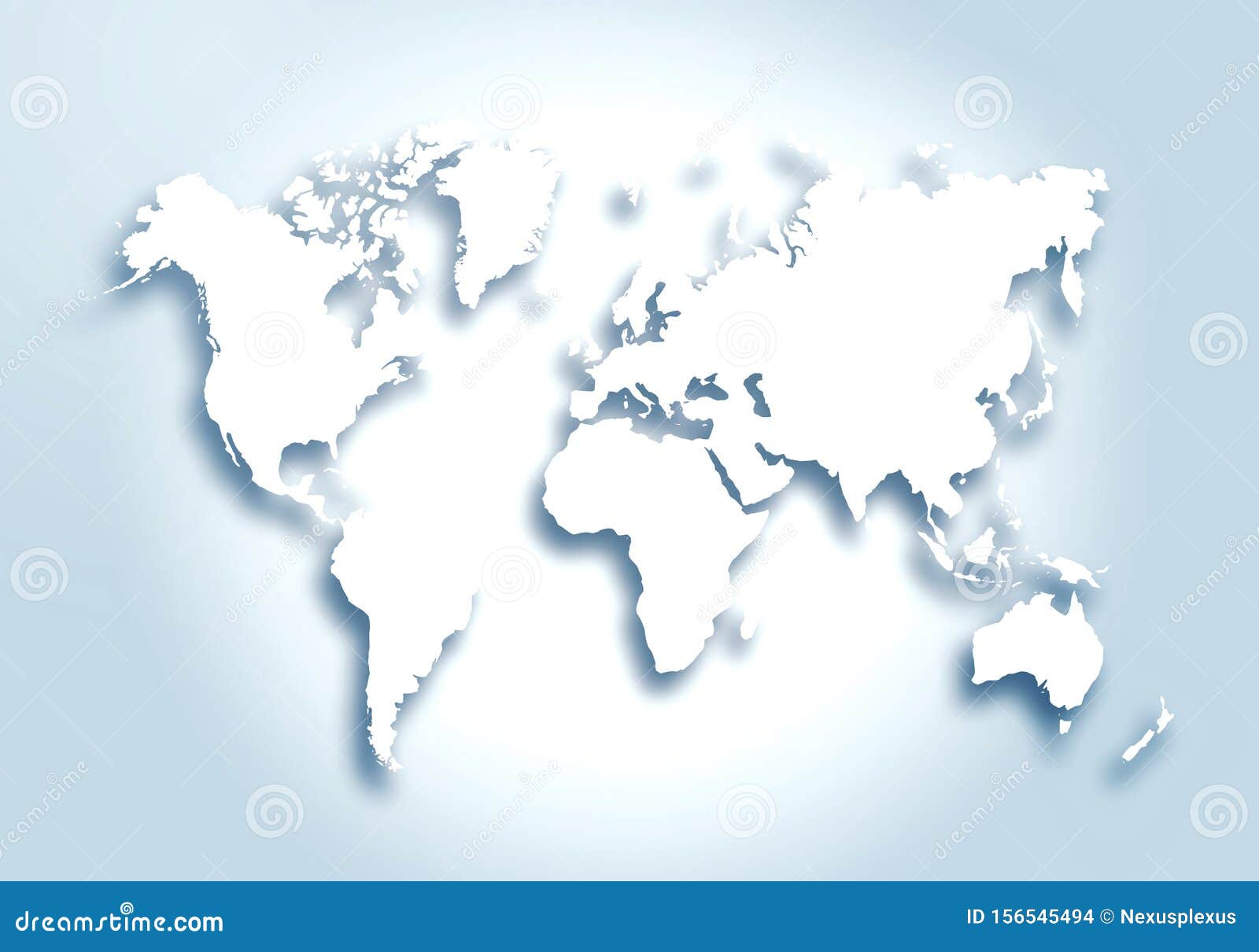World Digital Outlined Map Background Stock Illustration - Illustration ...