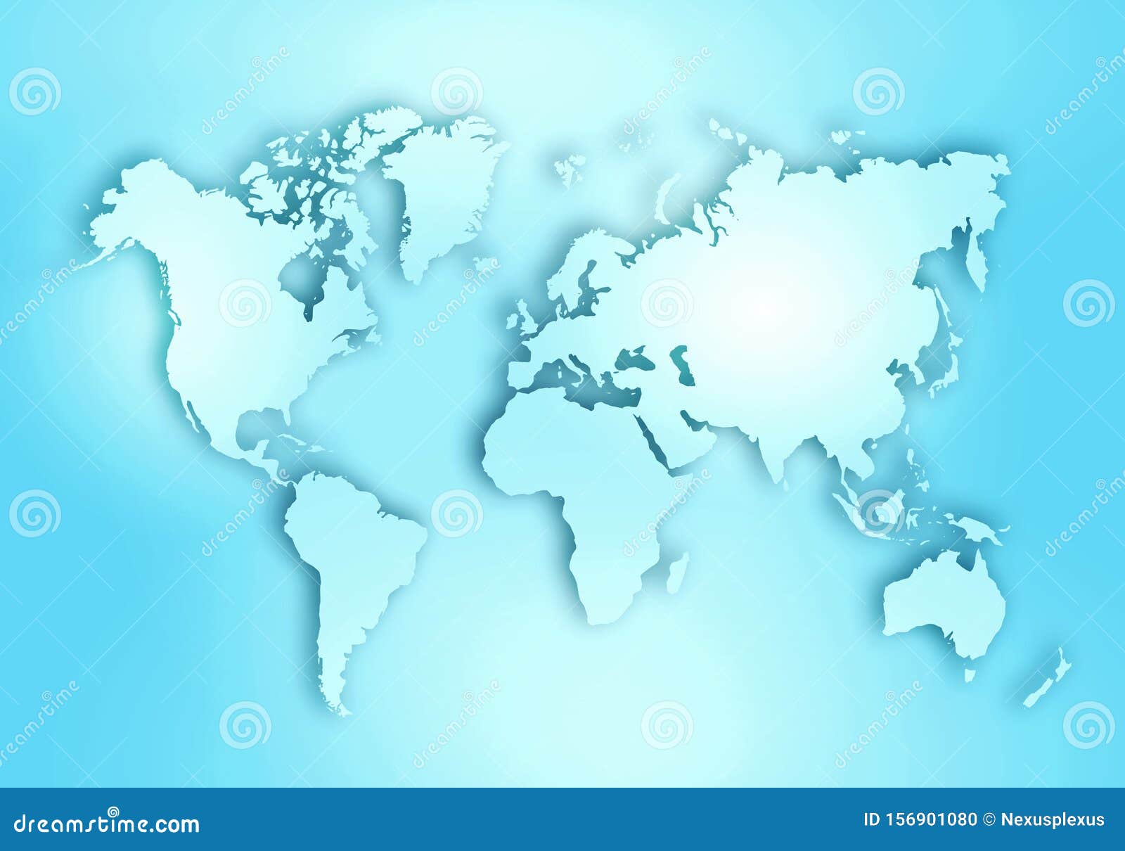 World Digital Outlined Map Background Stock Illustration - Illustration ...
