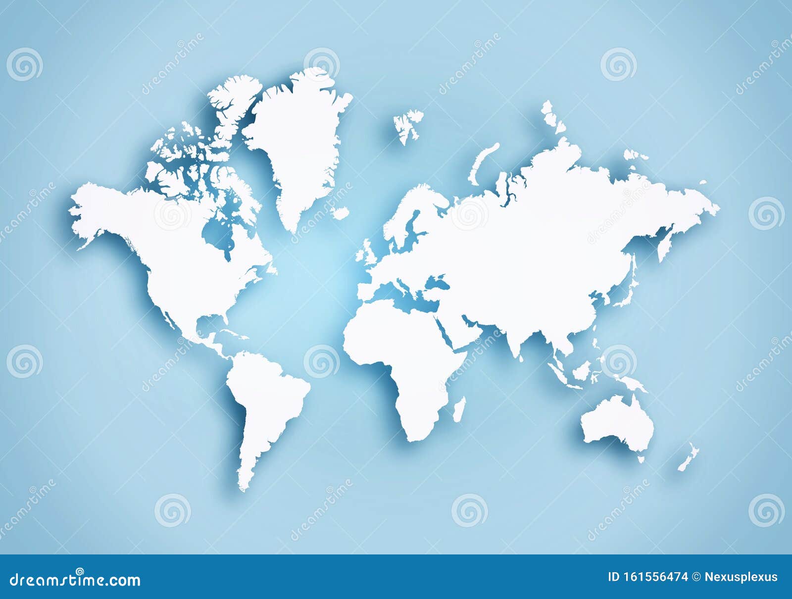 World Digital Outlined Map Background Stock Illustration - Illustration ...