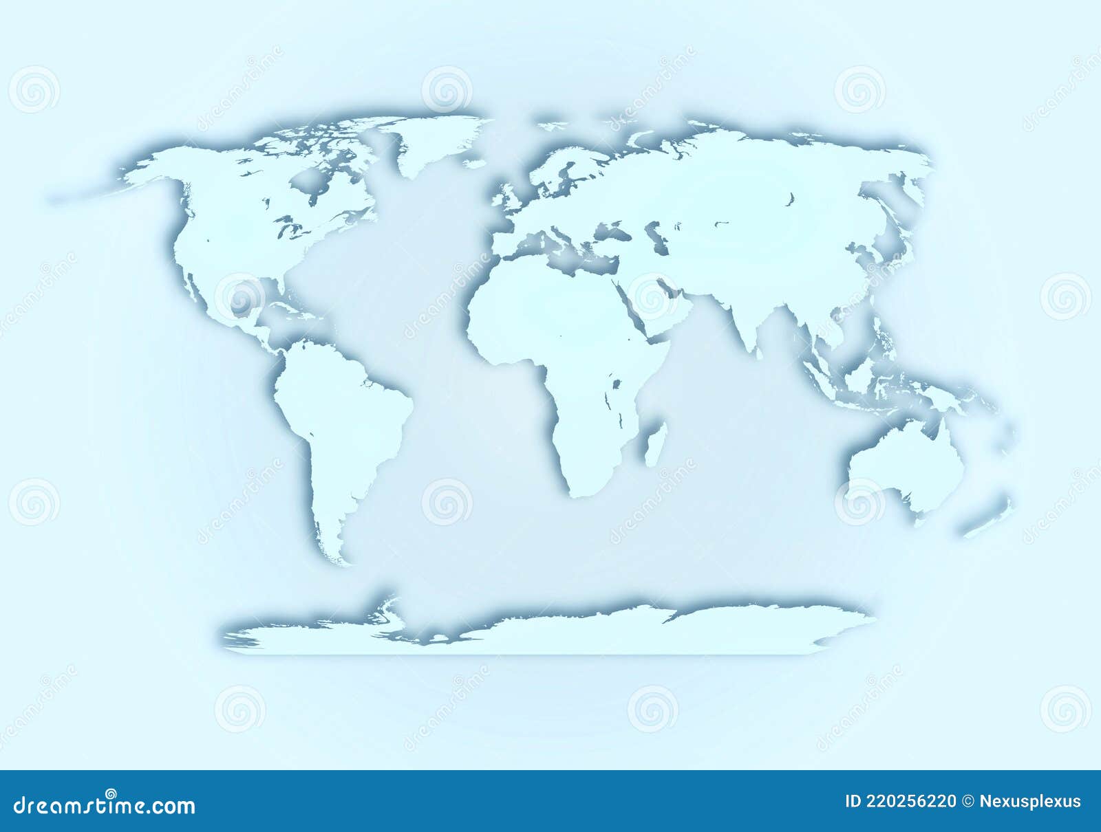 World Digital Outlined Map Background Stock Illustration - Illustration ...