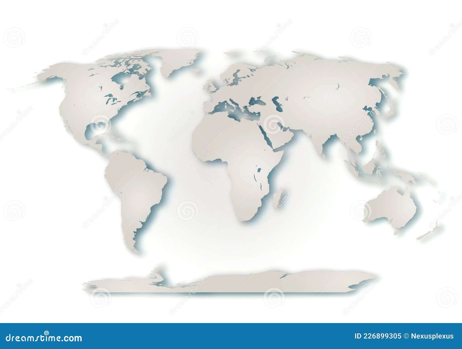 World Digital Outlined Map Background Stock Illustration - Illustration ...