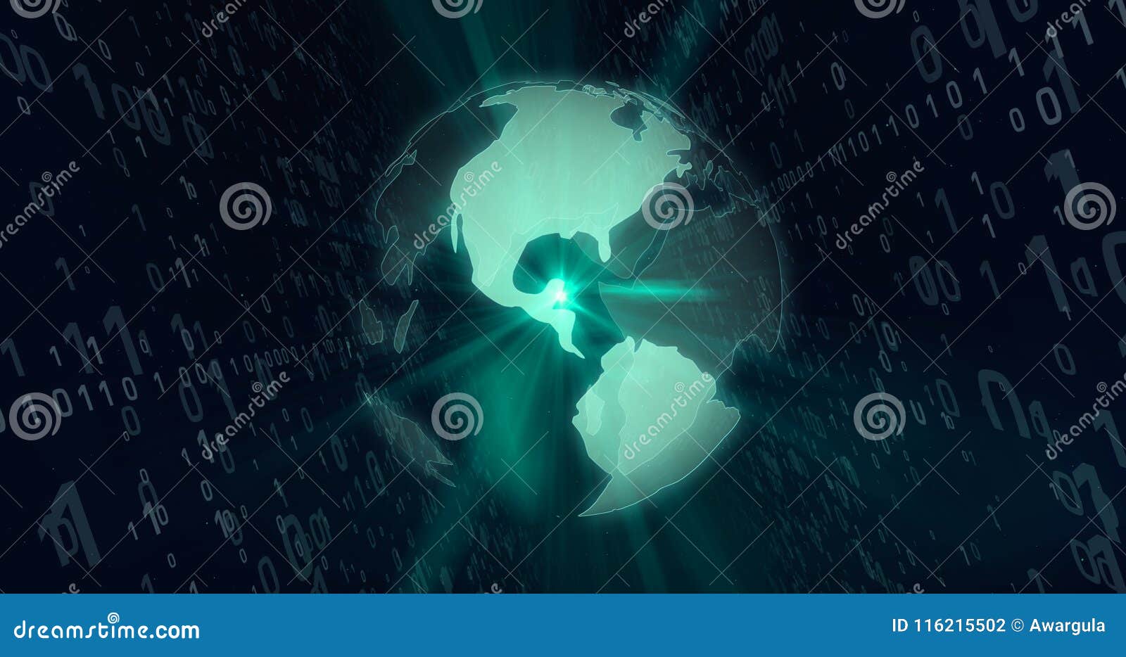 World of Digital Technology Concept Stock Illustration - Illustration ...