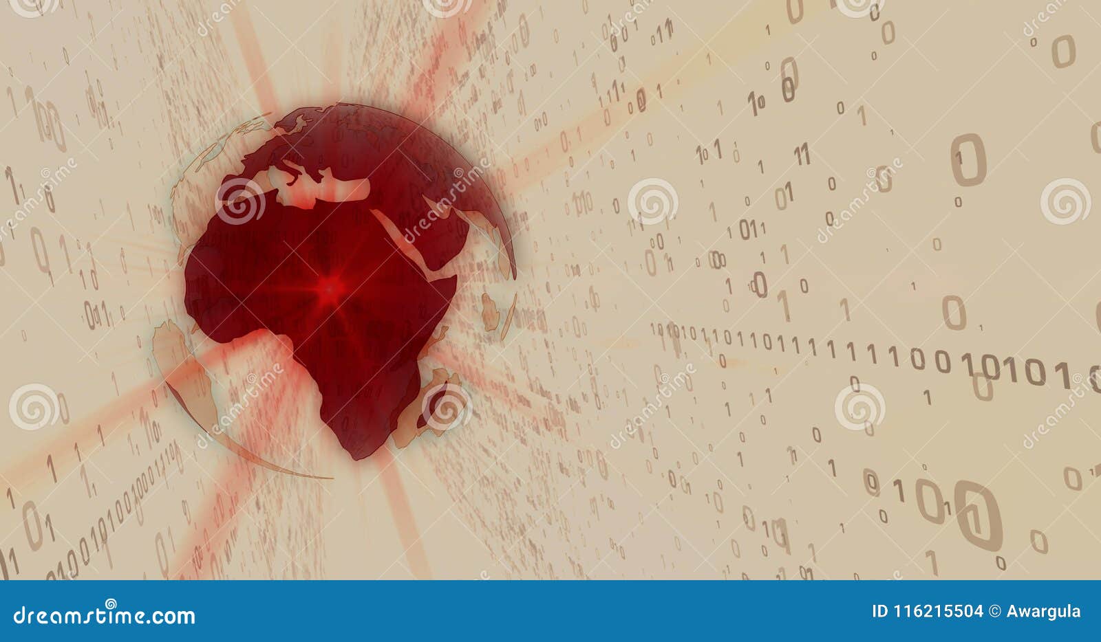 World of Digital Technology Concept Stock Illustration - Illustration ...