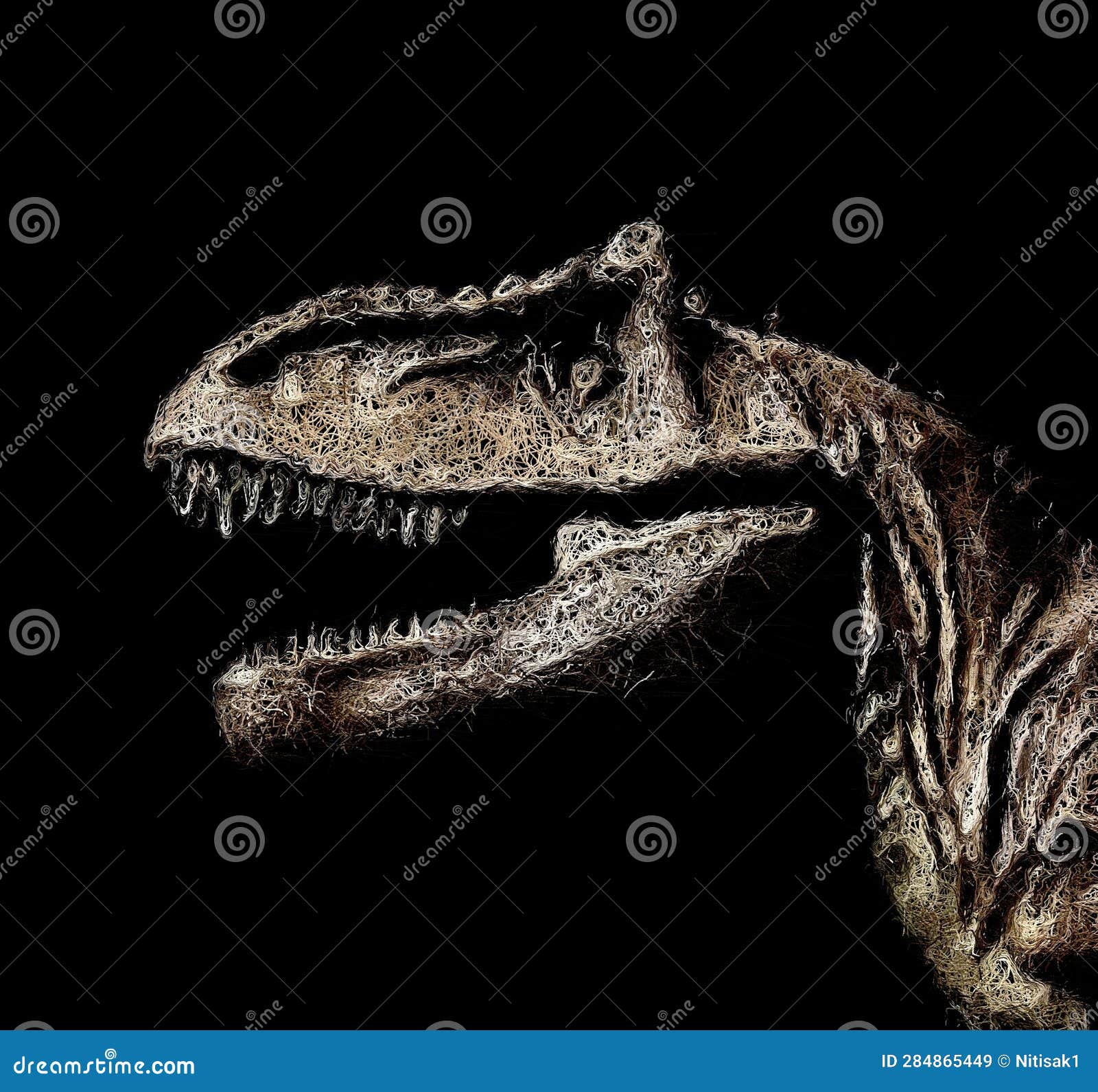 World of Dinosaur Line Art in Captivating Visuals Stock Illustration ...