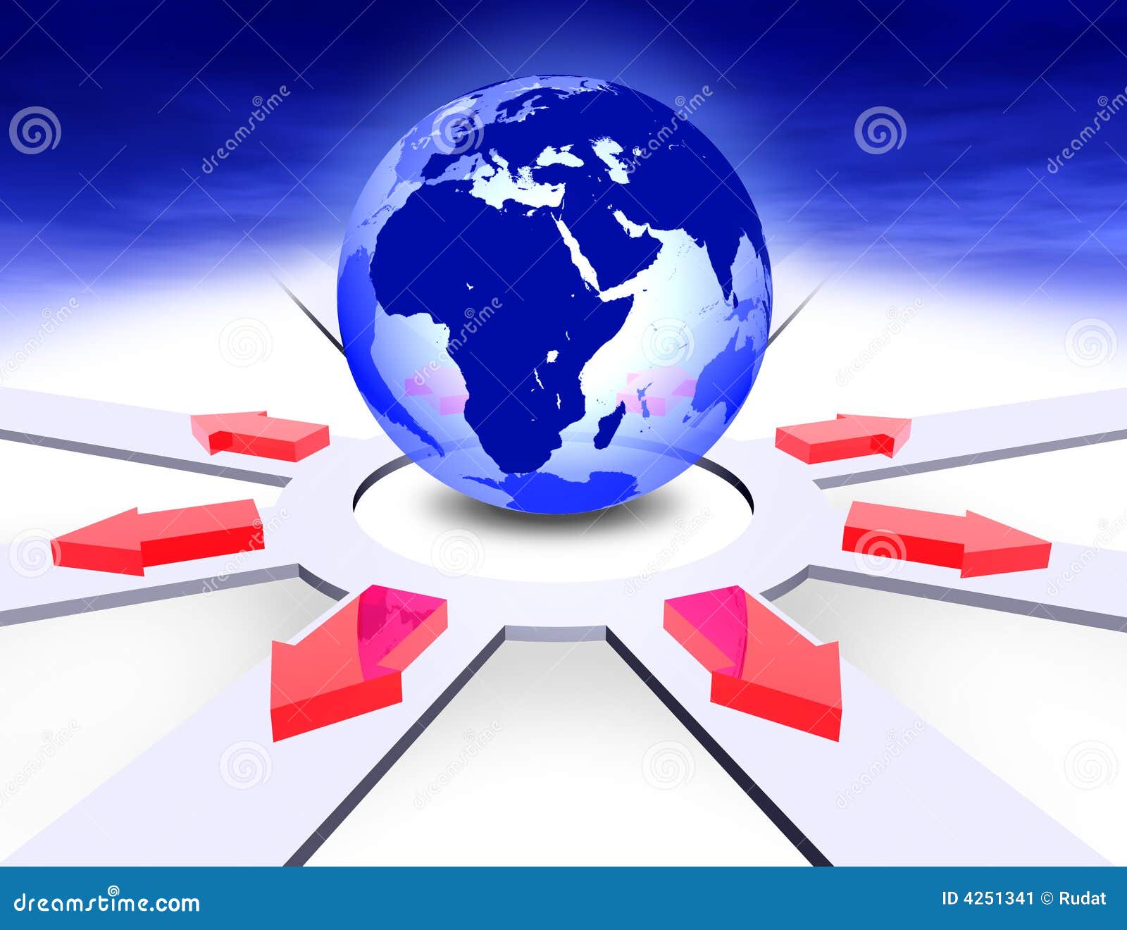 World directions stock illustration. Illustration of network - 4251341