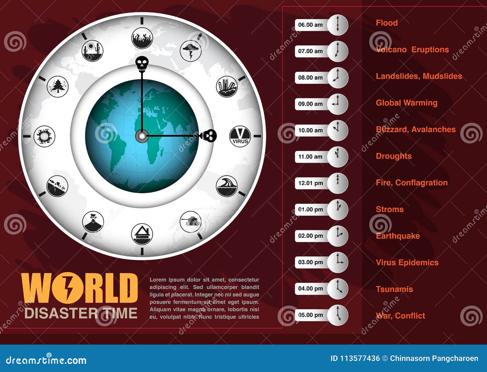 World disaster stock vector. Illustration of conflict - 113577436