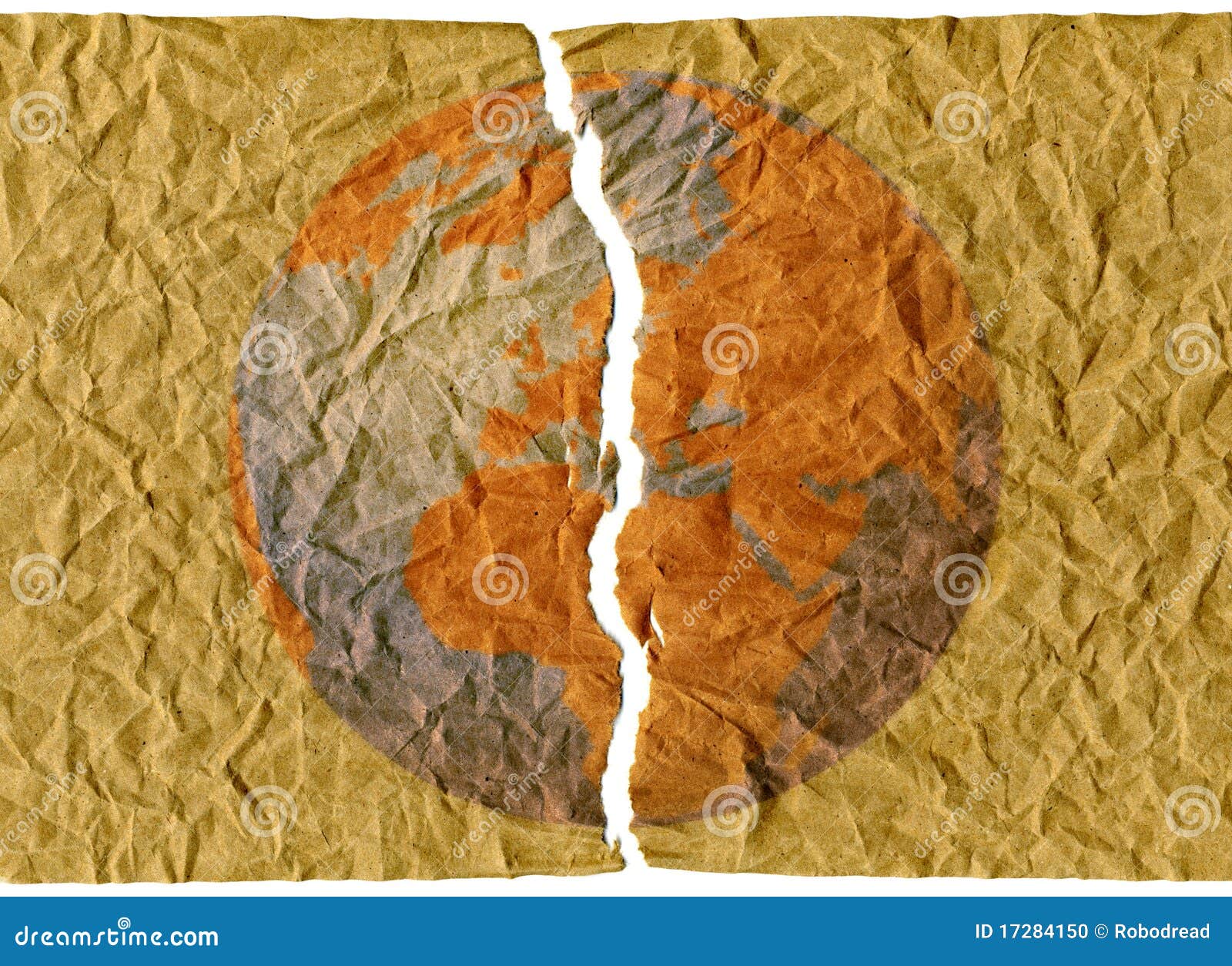 World divided stock illustration. Illustration of global - 17284150