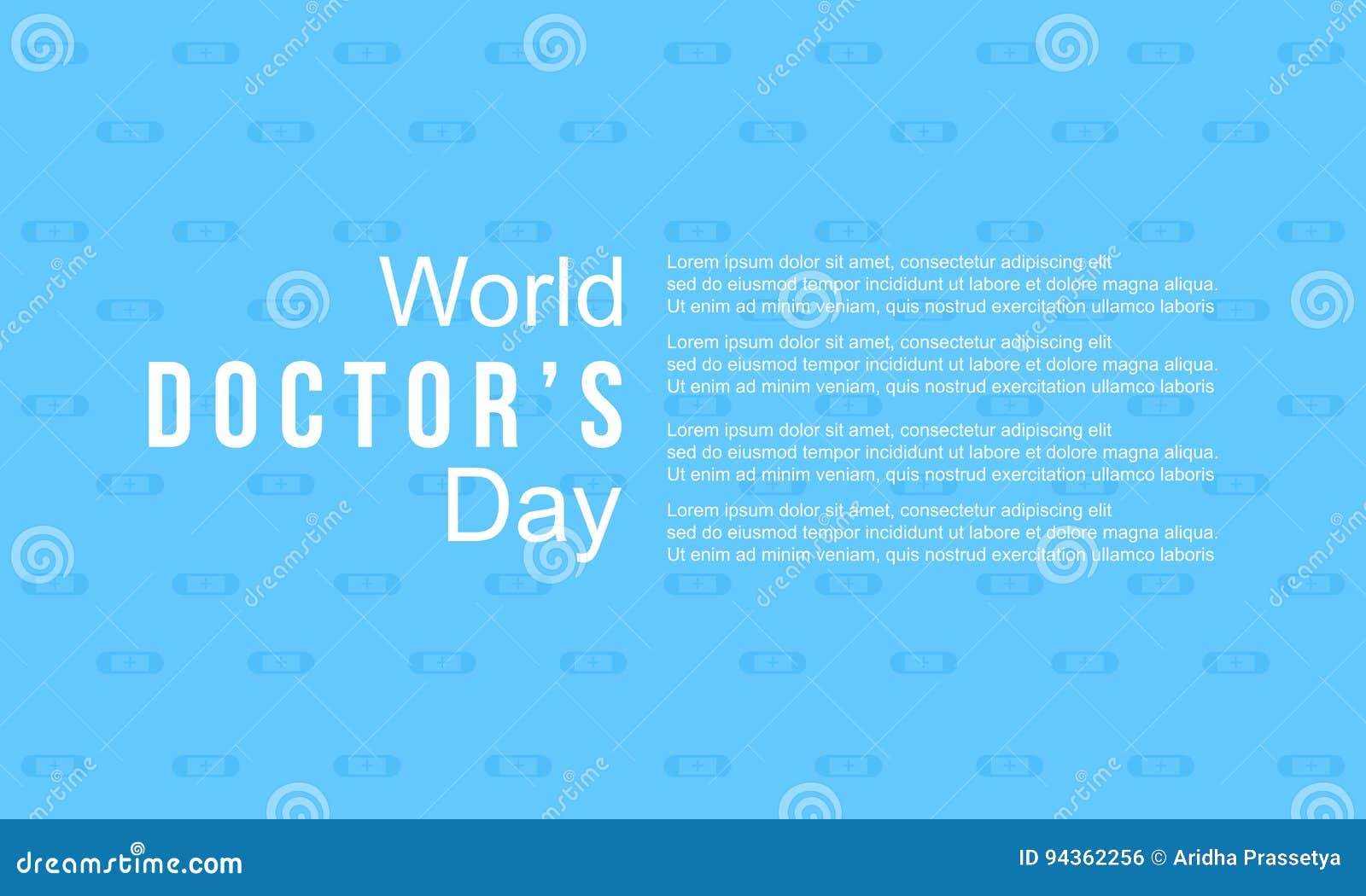 World Doctor Day Celebration Design for Card Stock Vector ...