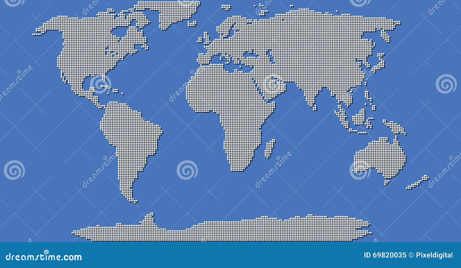 World Dot Map stock illustration. Illustration of globalisation - 69820035