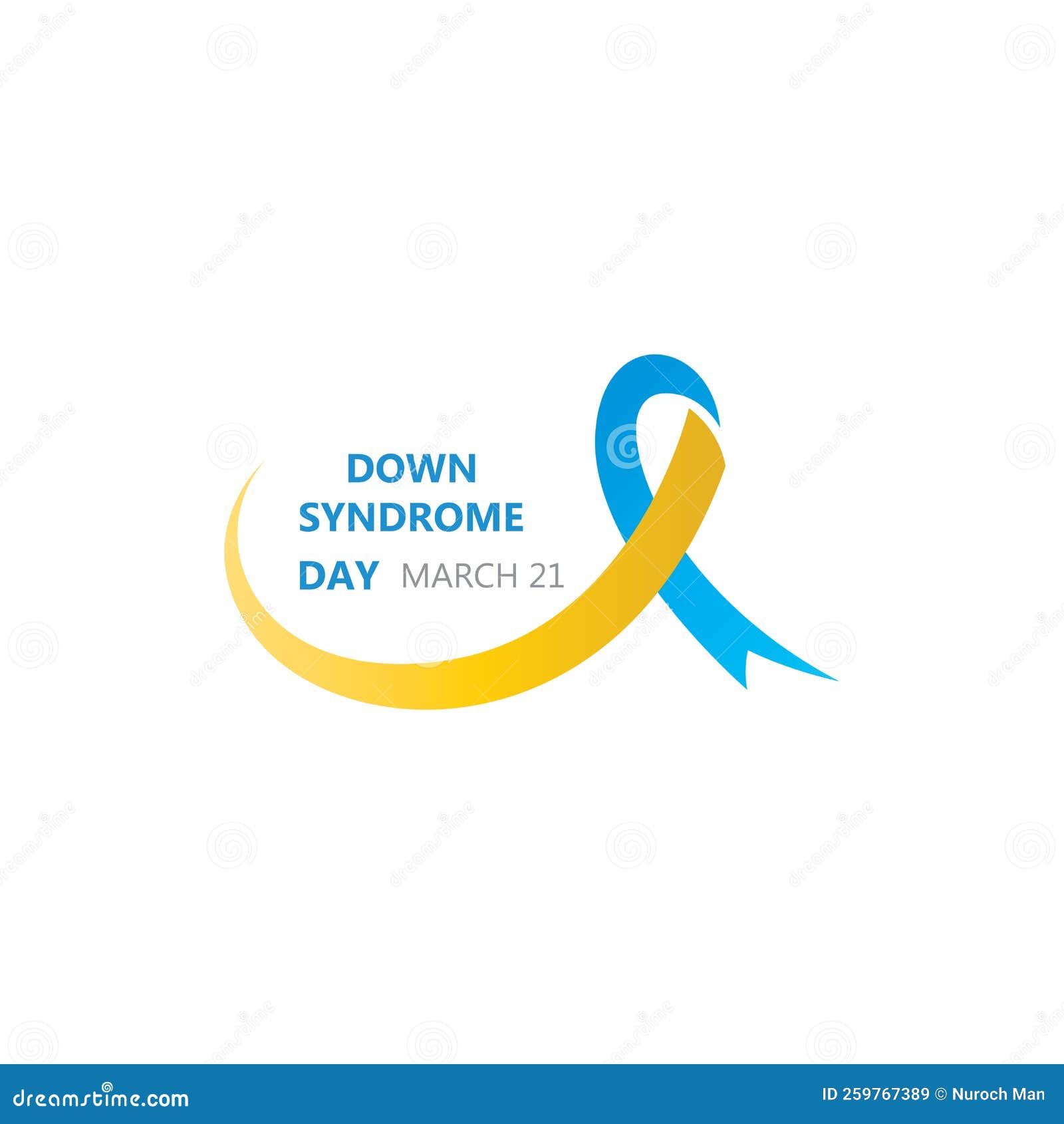 World Down Syndrome Day. Down Syndrome Awareness Concept. Vector ...