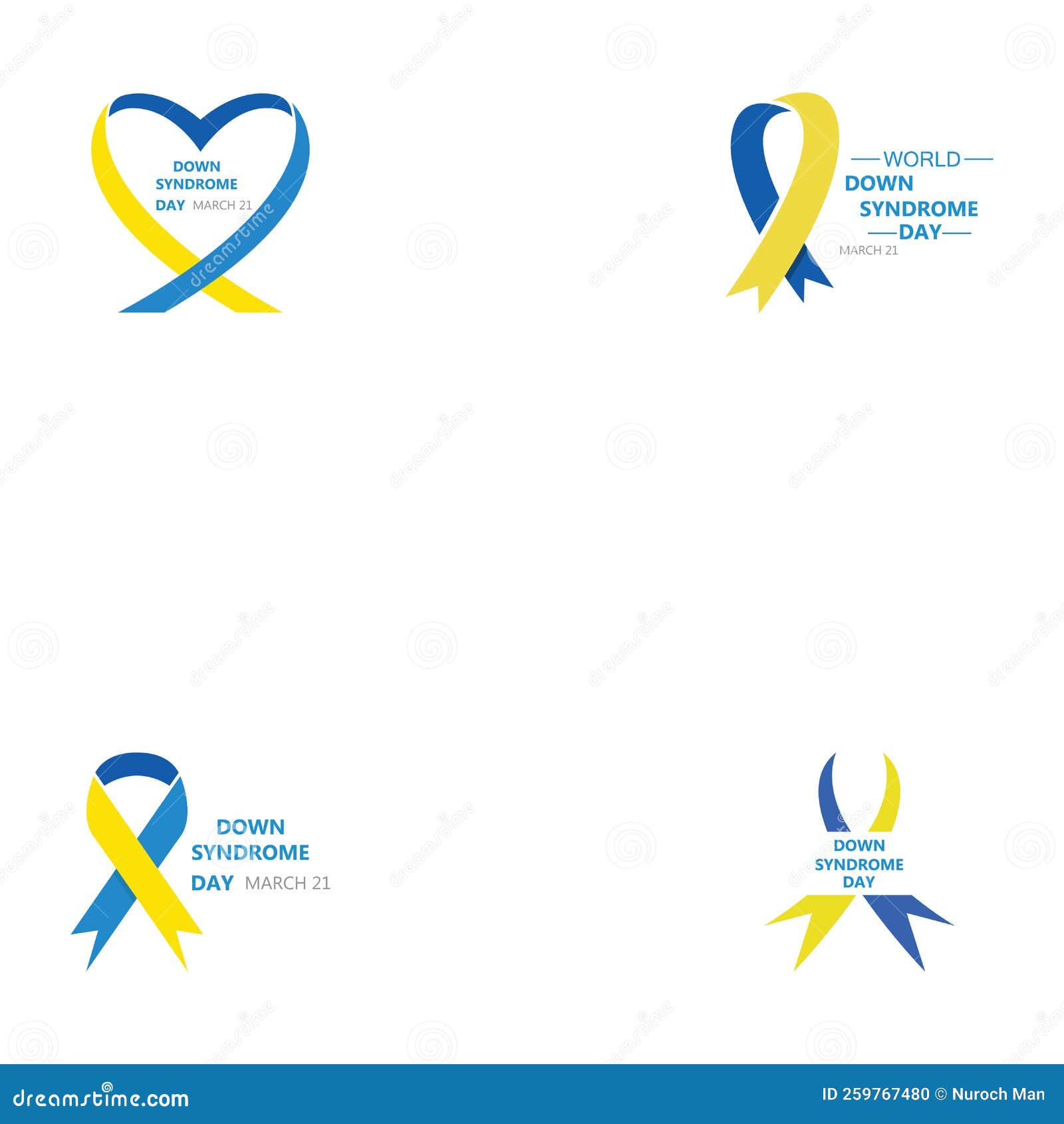 World Down Syndrome Day. Down Syndrome Awareness Concept. Vector ...