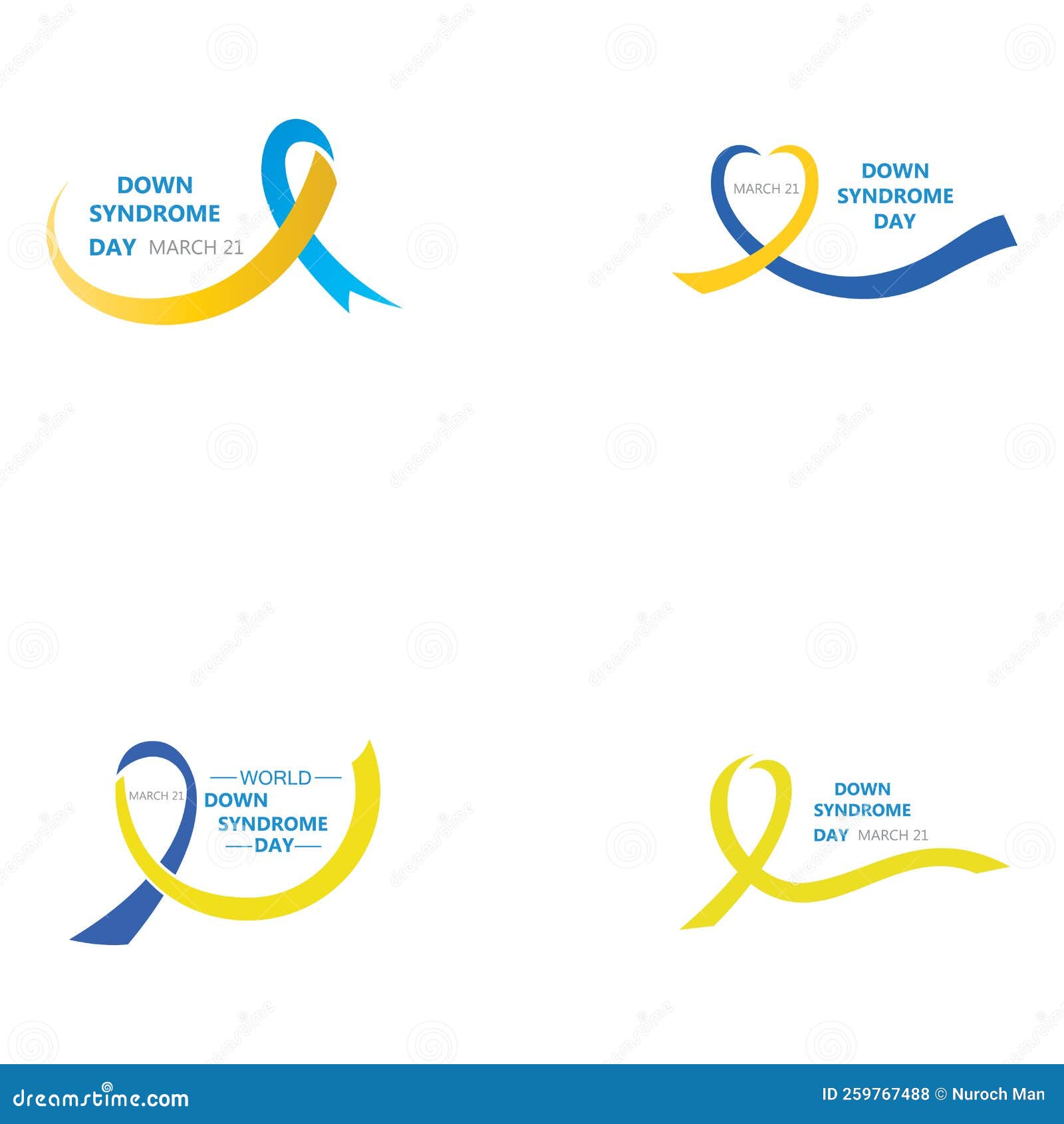 World Down Syndrome Day. Down Syndrome Awareness Concept. Vector ...