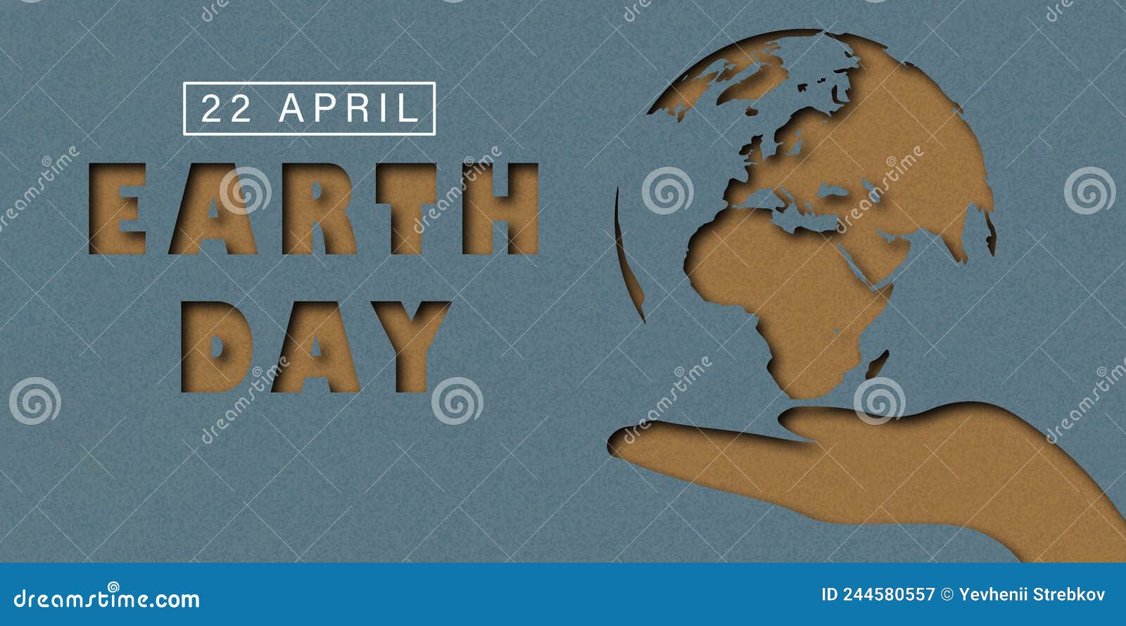 World Earth Day. Text with Paper Texture Effect. Environment Day Stock ...