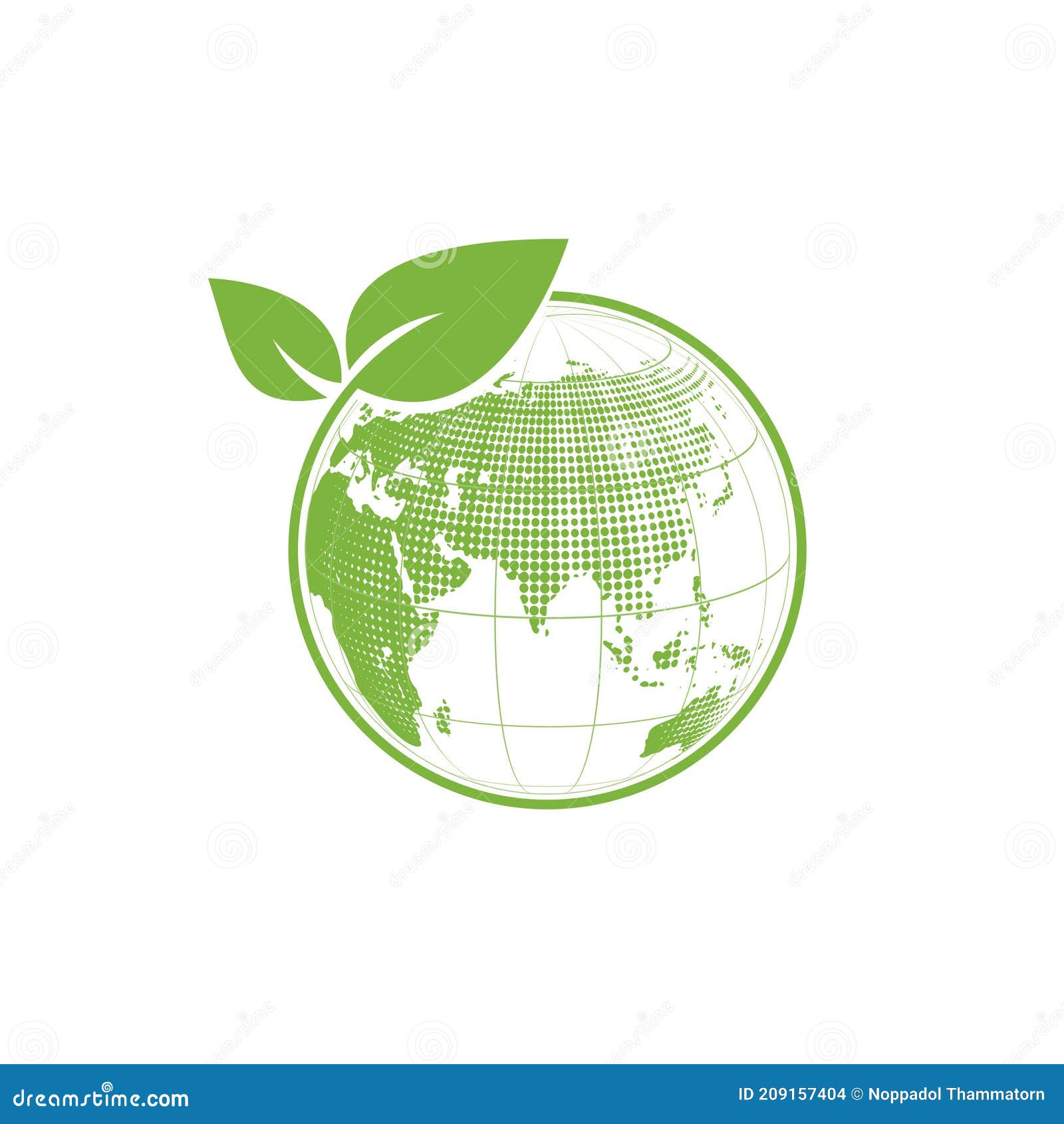 Eco Friendly and World Environment Logo Concept Vector Illustration ...