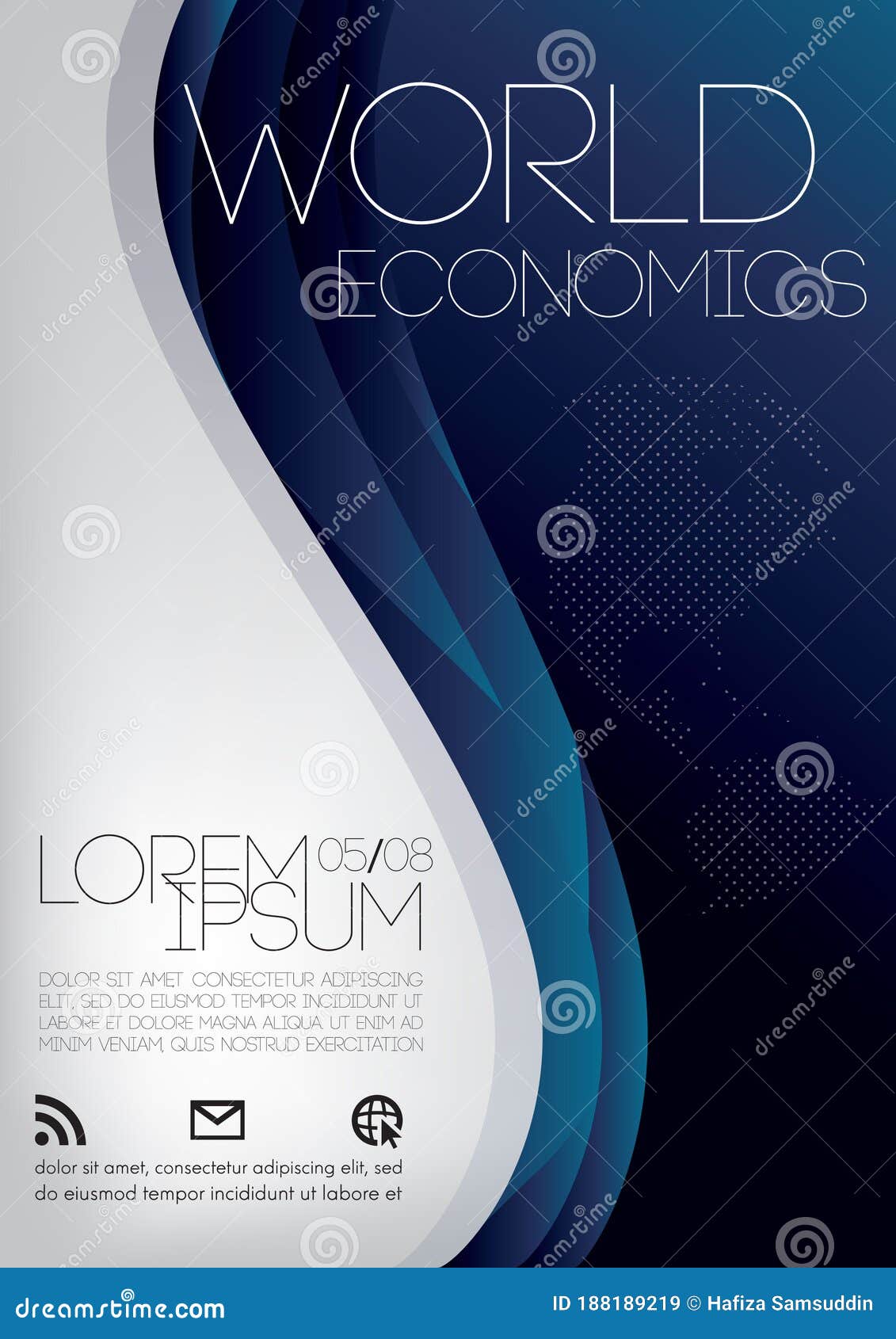 World Economics Poster. Vector Illustration Decorative Design Stock ...