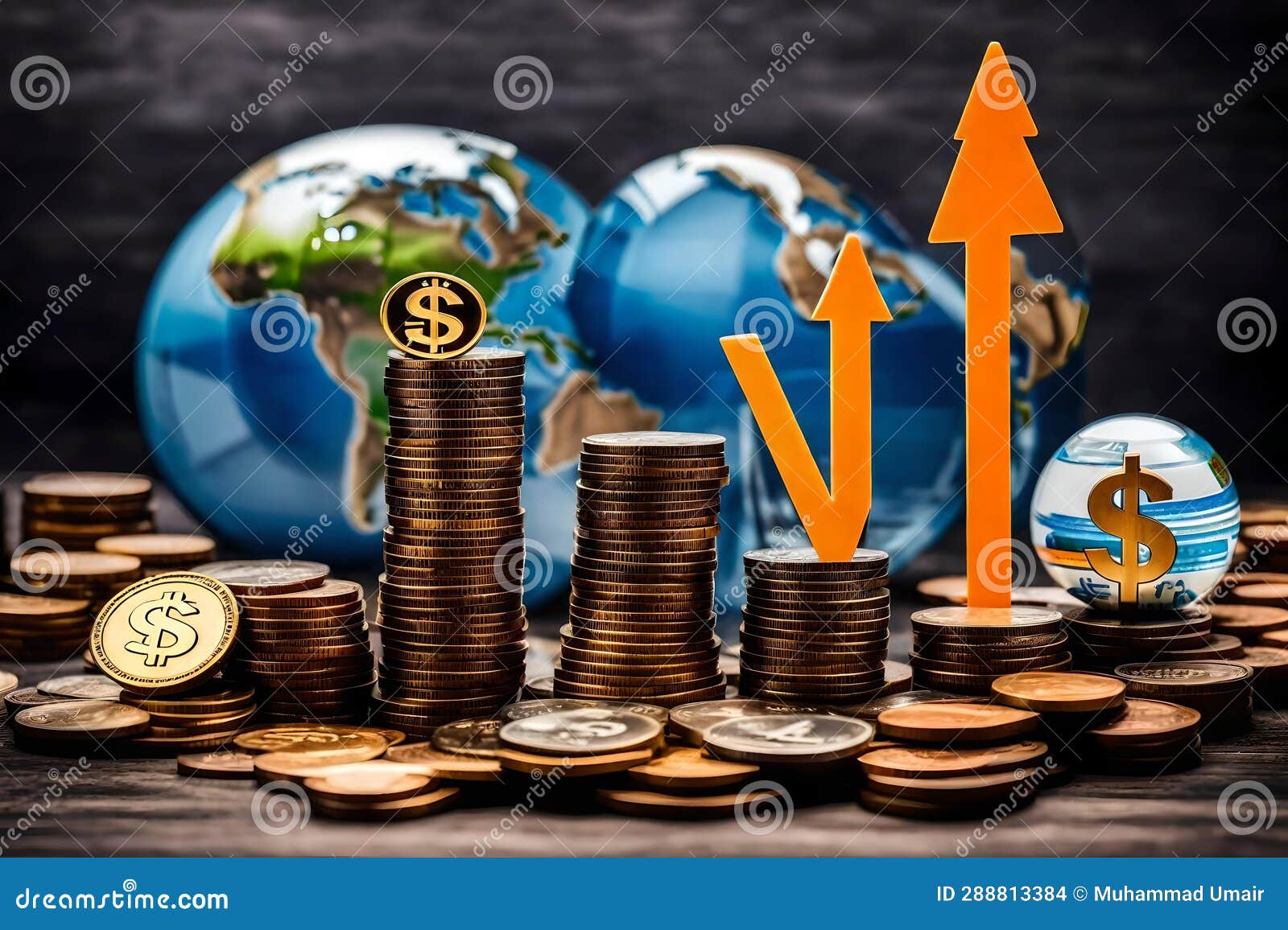 World Economy Rate Generated by AI Tool Stock Photo - Image of games ...