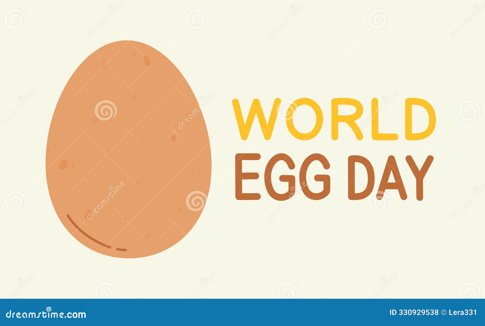 World Egg Day Banner or Poster. Flat Illustration Stock Illustration ...