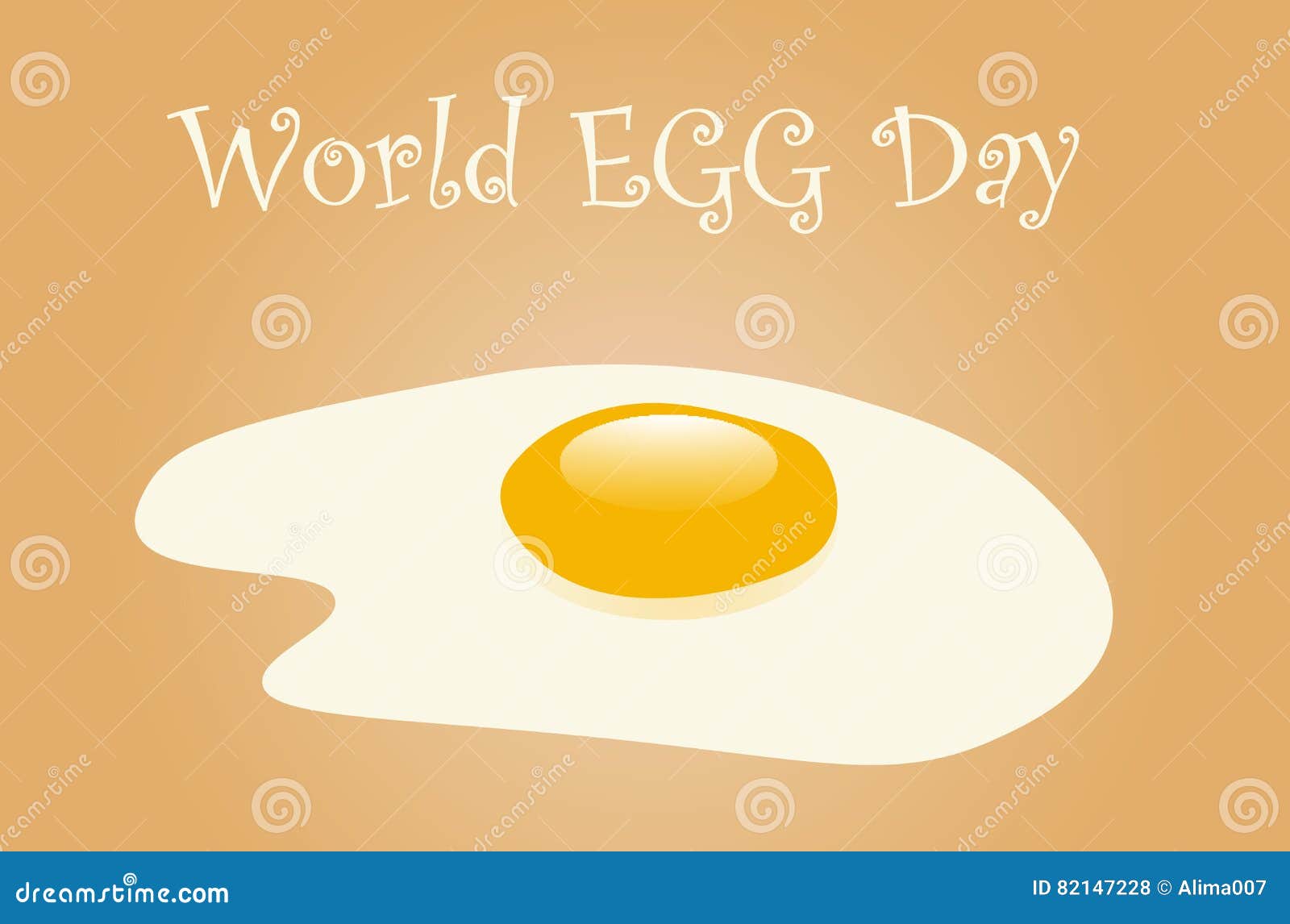World Egg Day, October, Raw Egg Stock Illustration - Illustration of ...