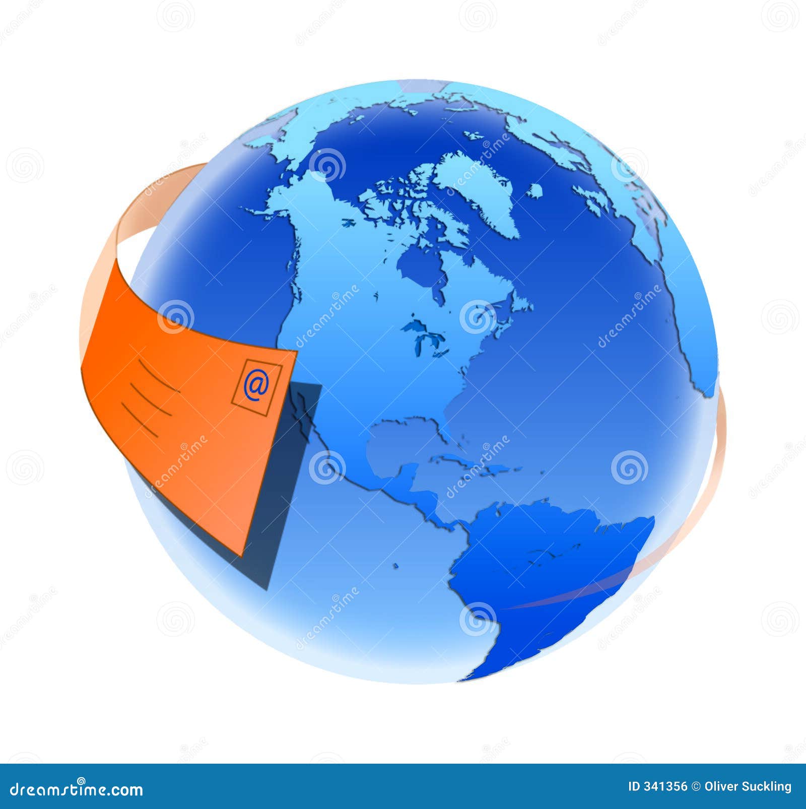 World email stock illustration. Illustration of graphic - 341356