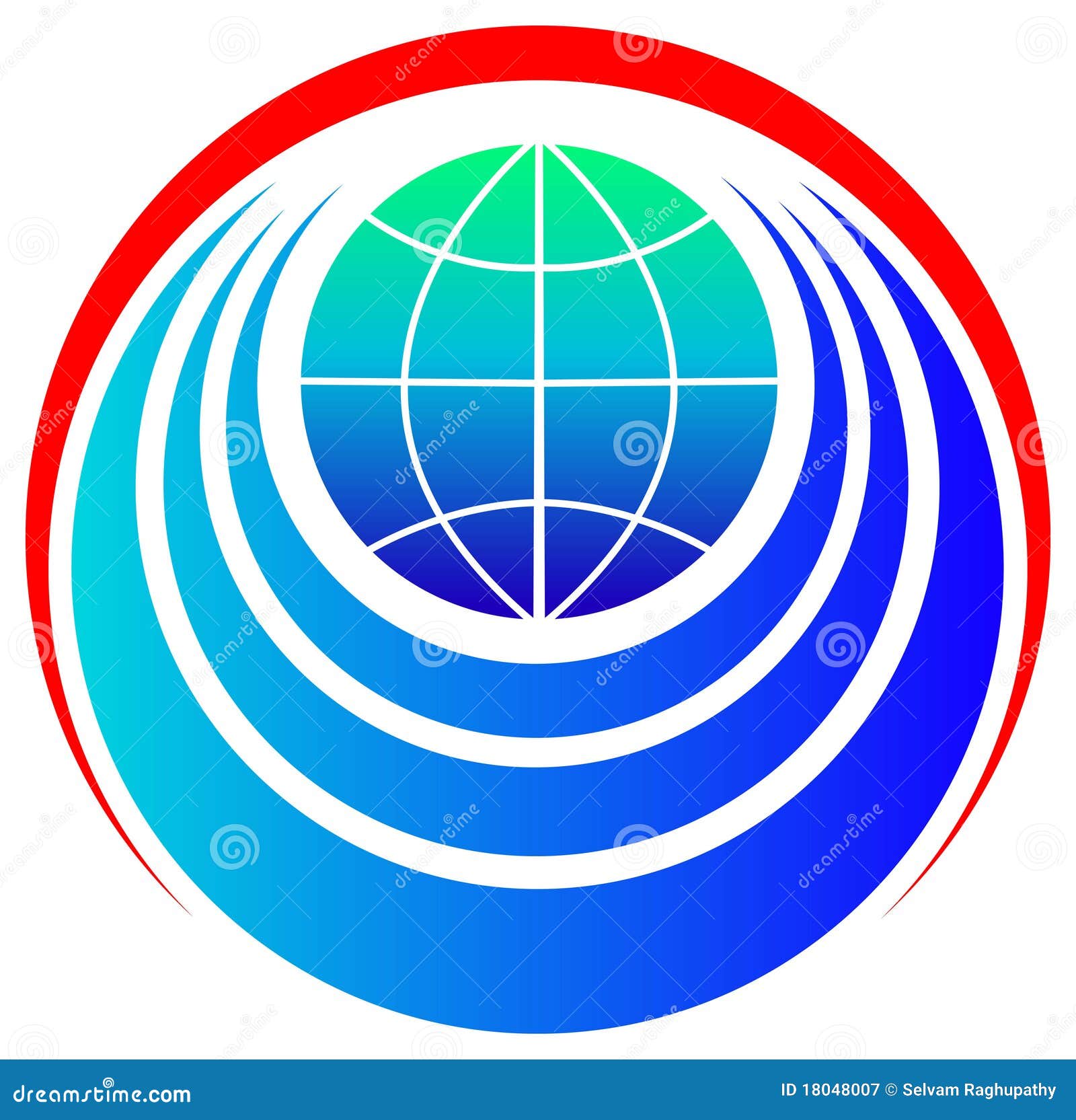 World emblem stock vector. Illustration of global, wide - 18048007