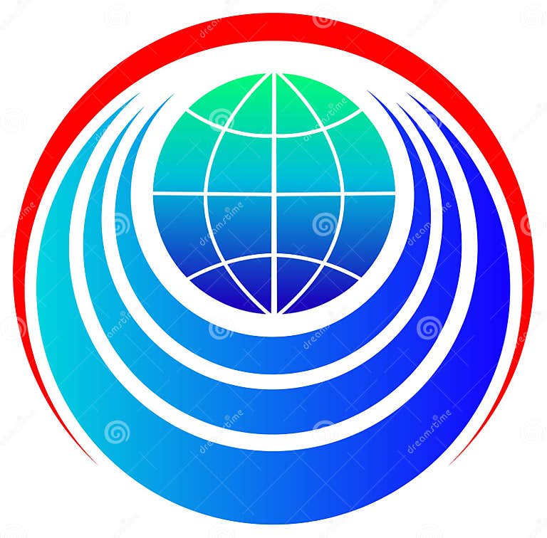 World emblem stock vector. Illustration of global, wide - 18048007