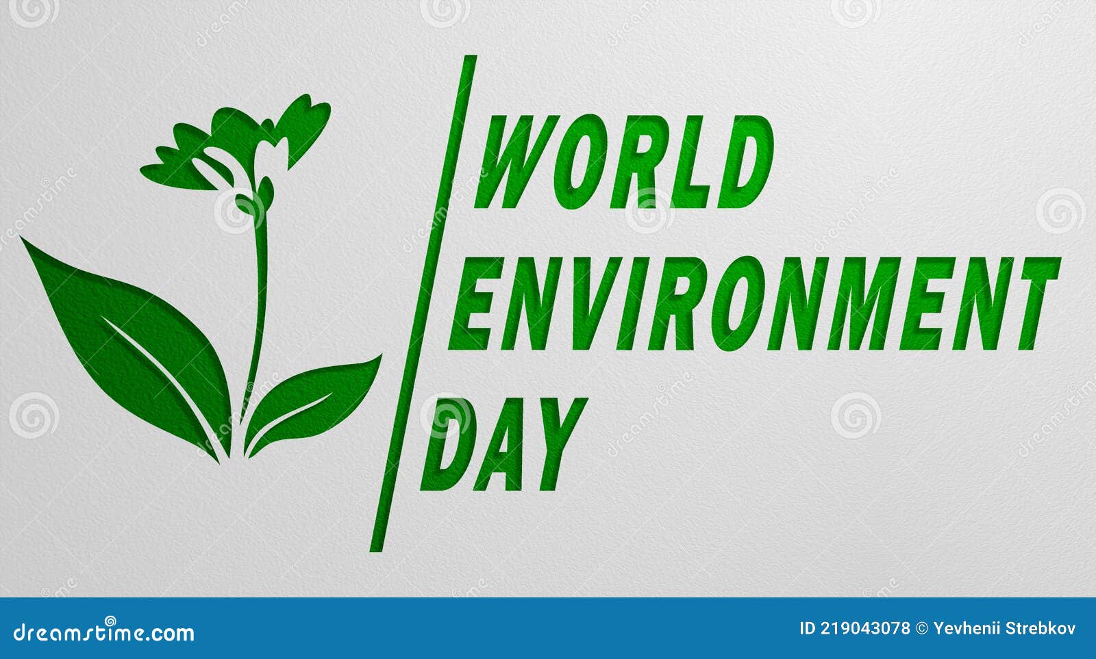 World Environment Day. Beautiful Text with Paper Texture Effect Stock ...