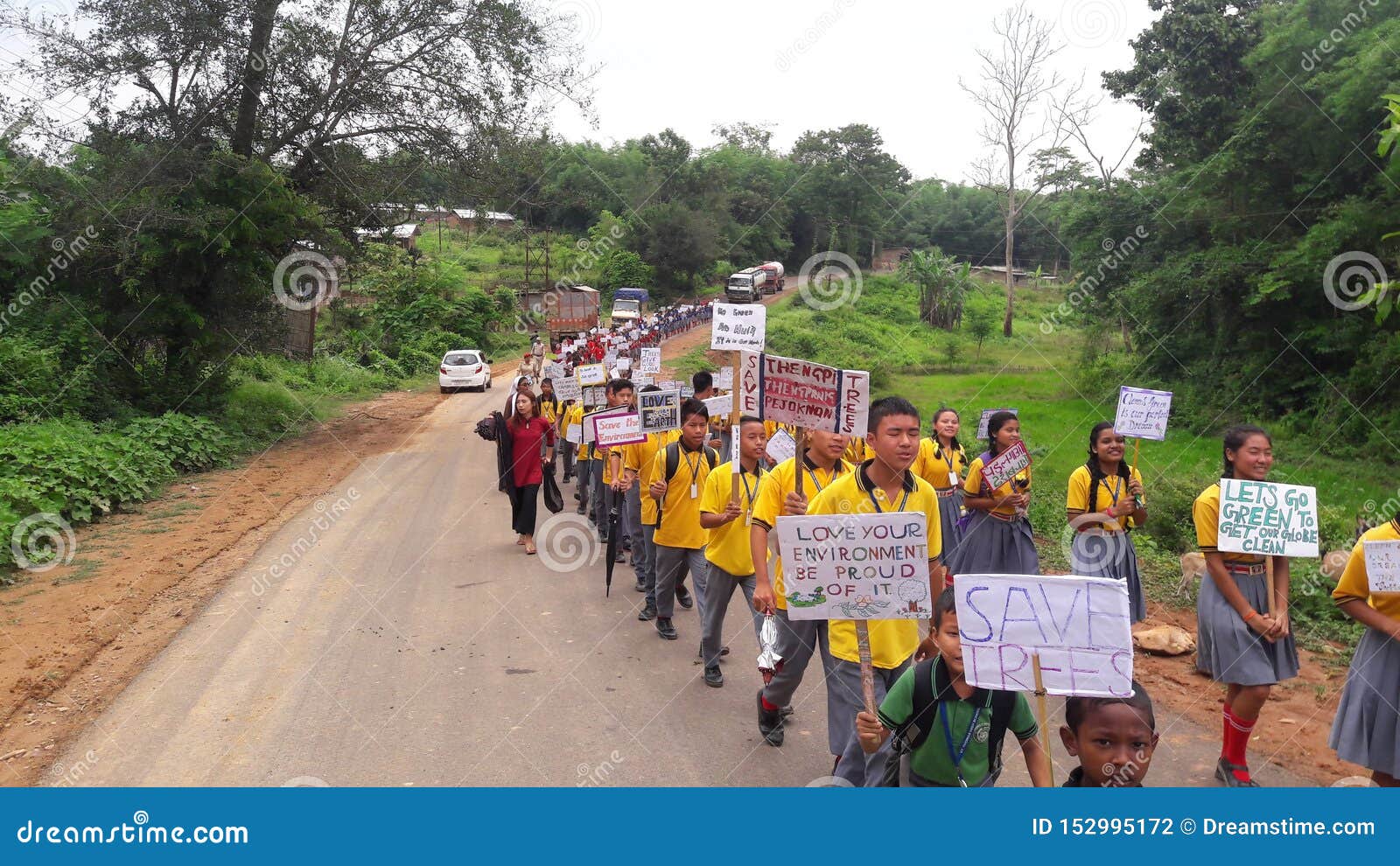 World Environment Day Celebrated by School Students. Editorial ...
