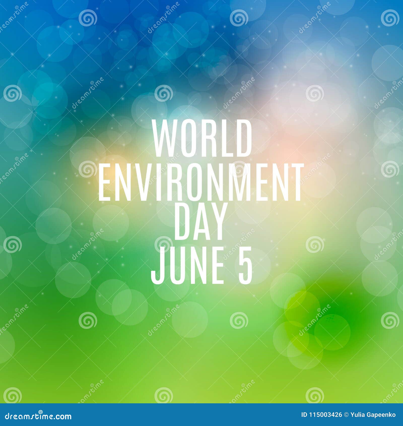 World Environment Day Concept Background. Vector Illustration Stock ...