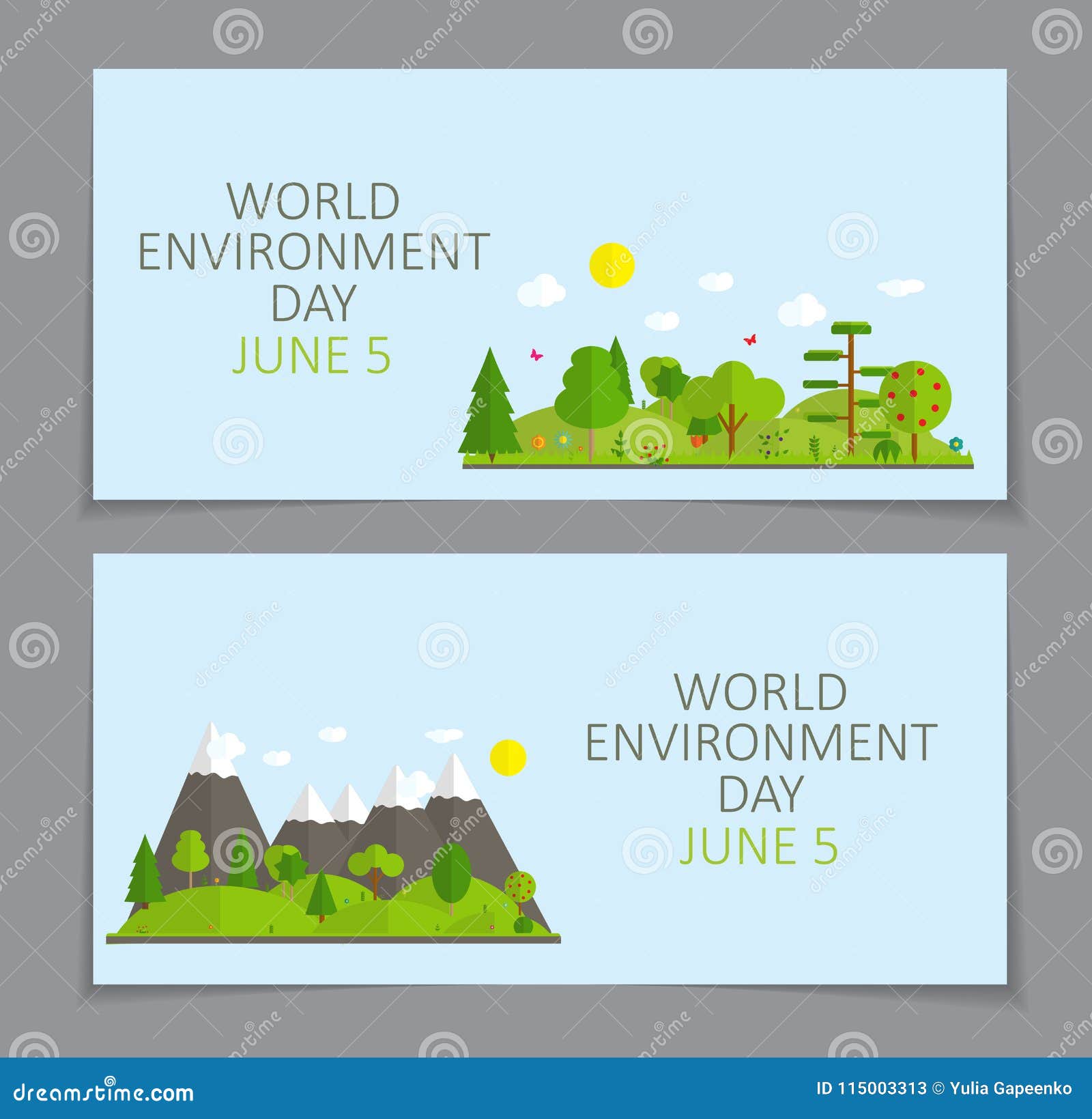 World Environment Day Concept Background. Vector Illustration Stock ...